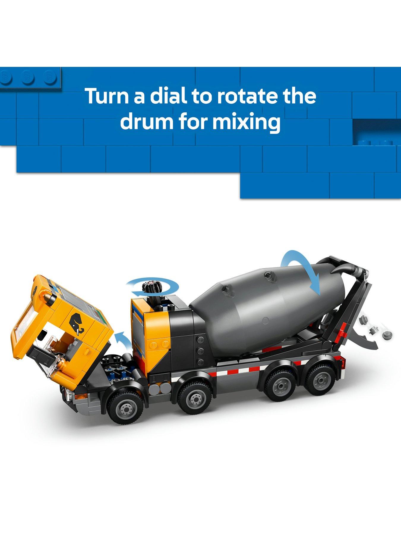 LEGO City Cement Mixer Construction Toy for Kids (60478) | Very