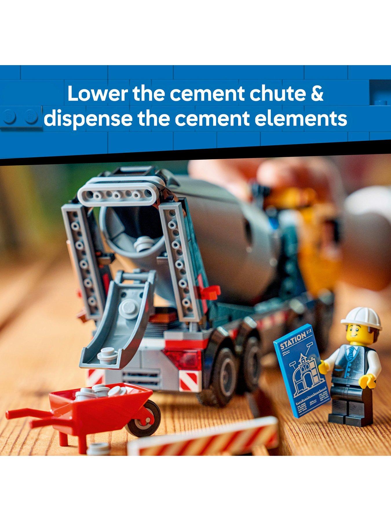 LEGO City Cement Mixer Construction Toy for Kids (60478) | Very