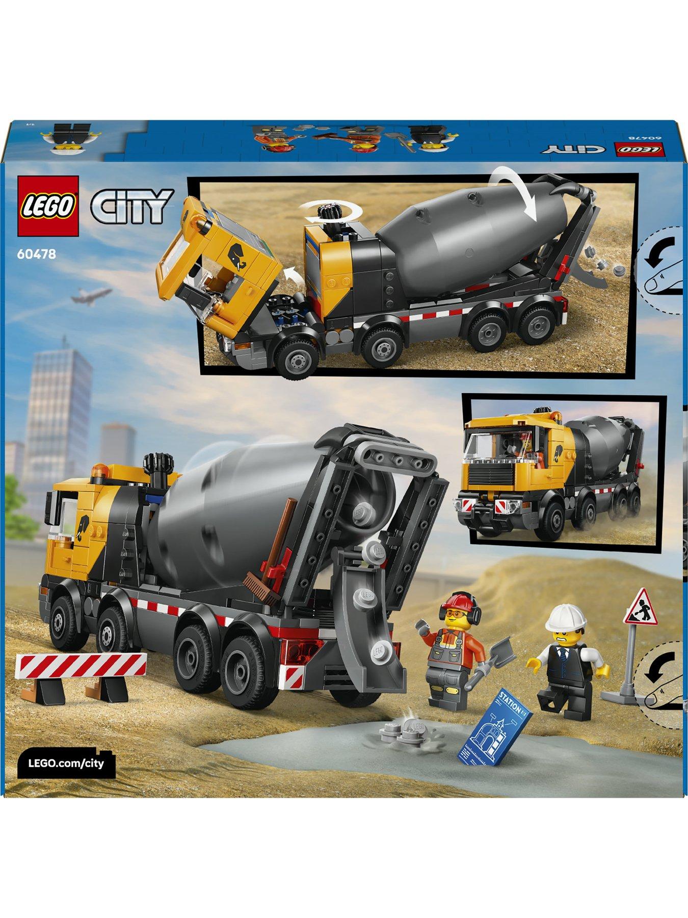 LEGO City Cement Mixer Construction Toy for Kids (60478) | Very