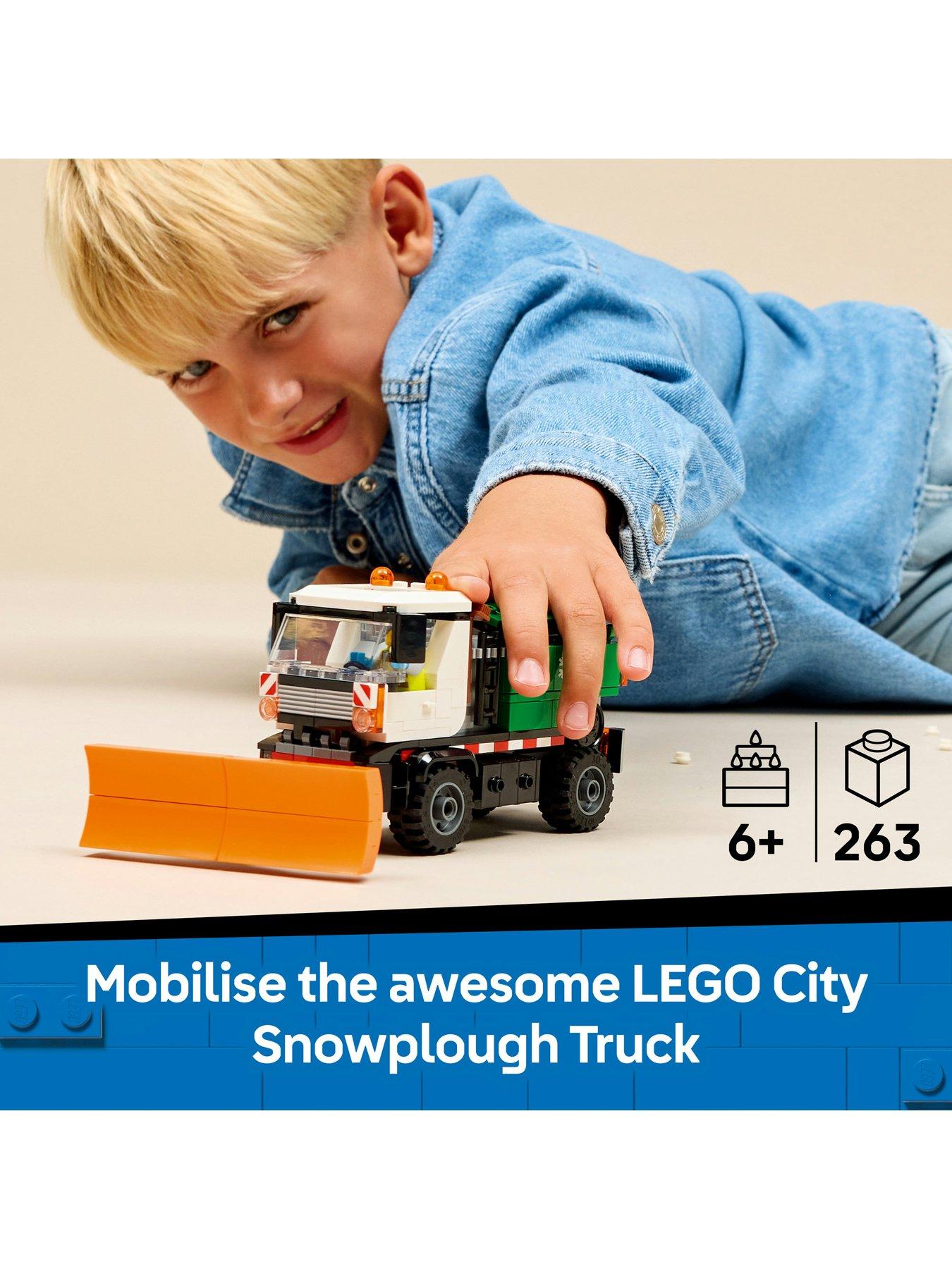 LEGO City Snowplough Truck Toy Vehicle with Minifigure (60490) | Very