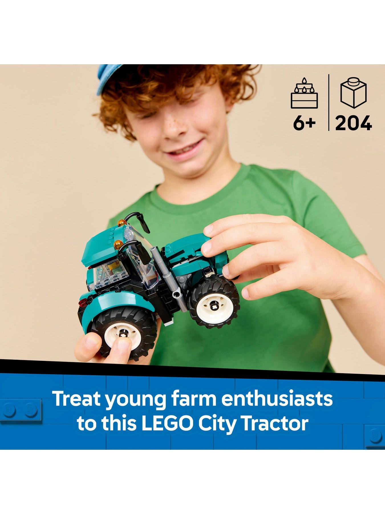 LEGO City Tractor Farm Toy Building Set and Minifigure (60498) | Very