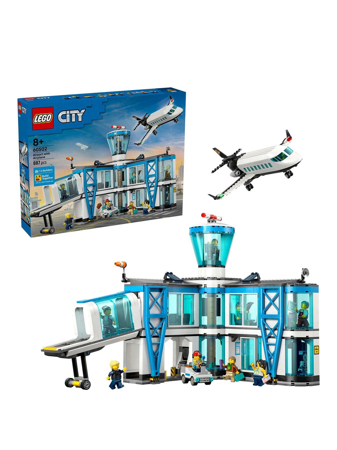 LEGO City Airport with Airplane - Toy Model Airport Set (60502) | Very