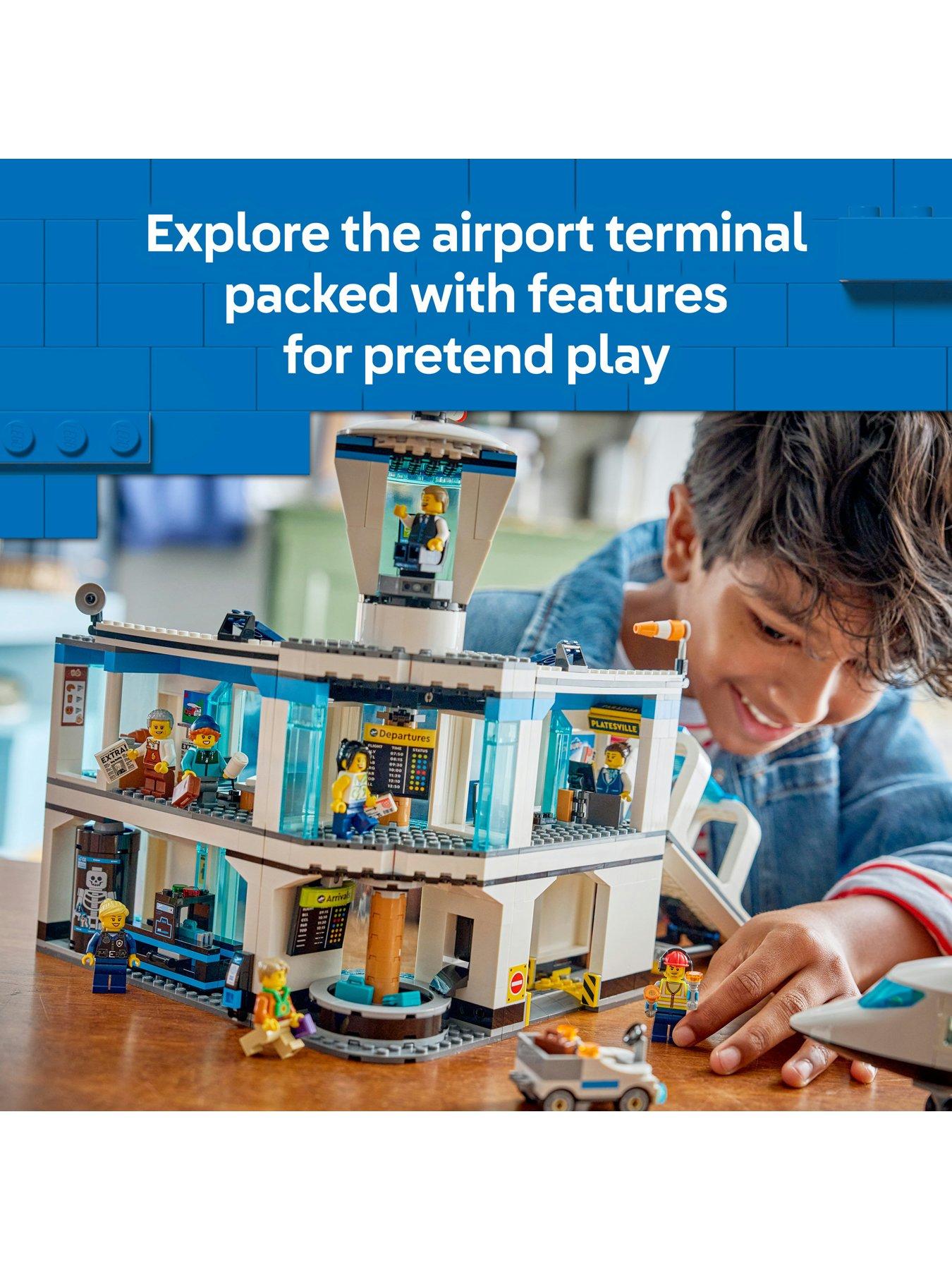 LEGO City Airport with Airplane - Toy Model Airport Set (60502) | Very