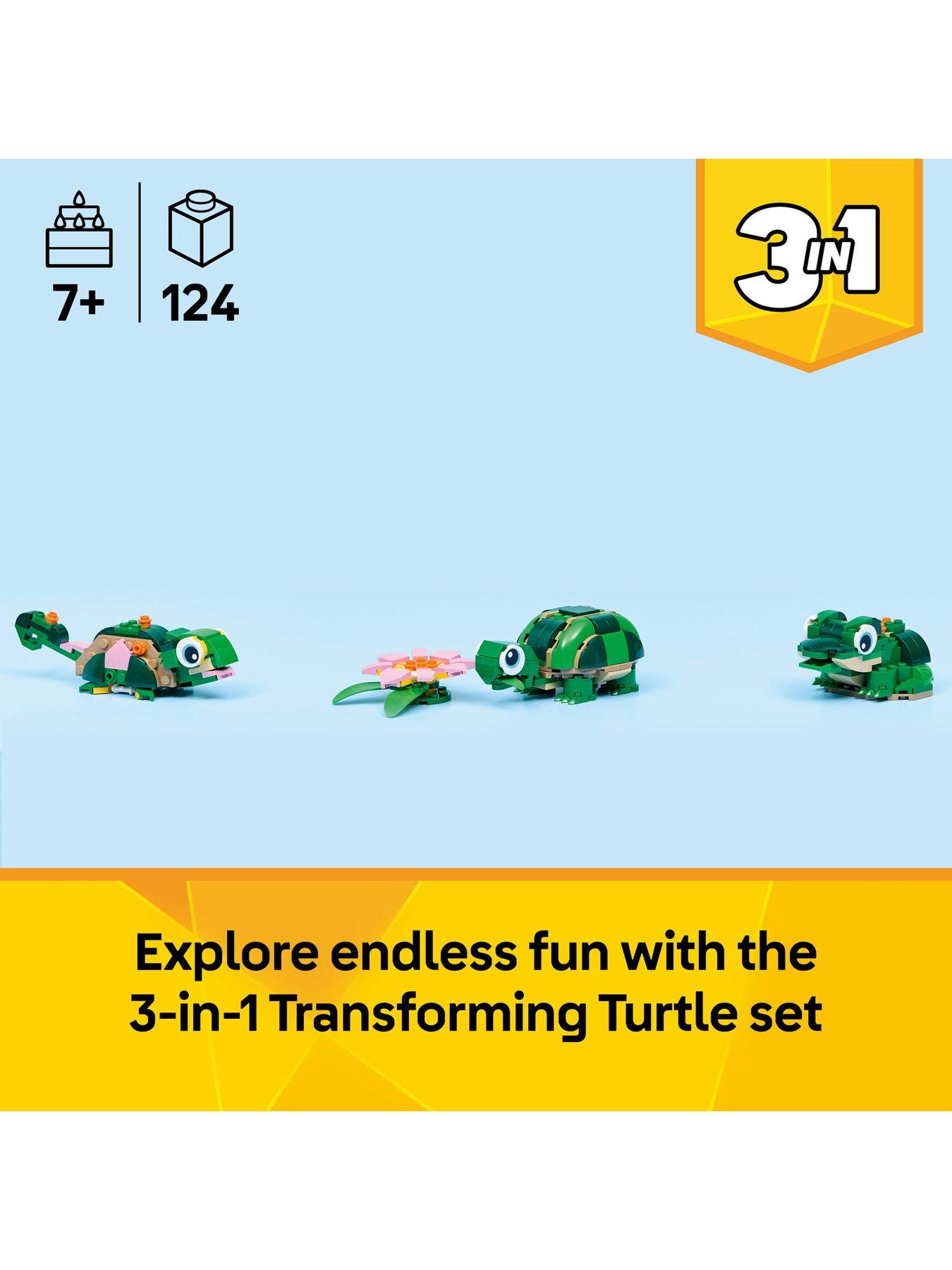LEGO Creator 3-in-1 Turtle with a Water Lily Flower (31377) | Very