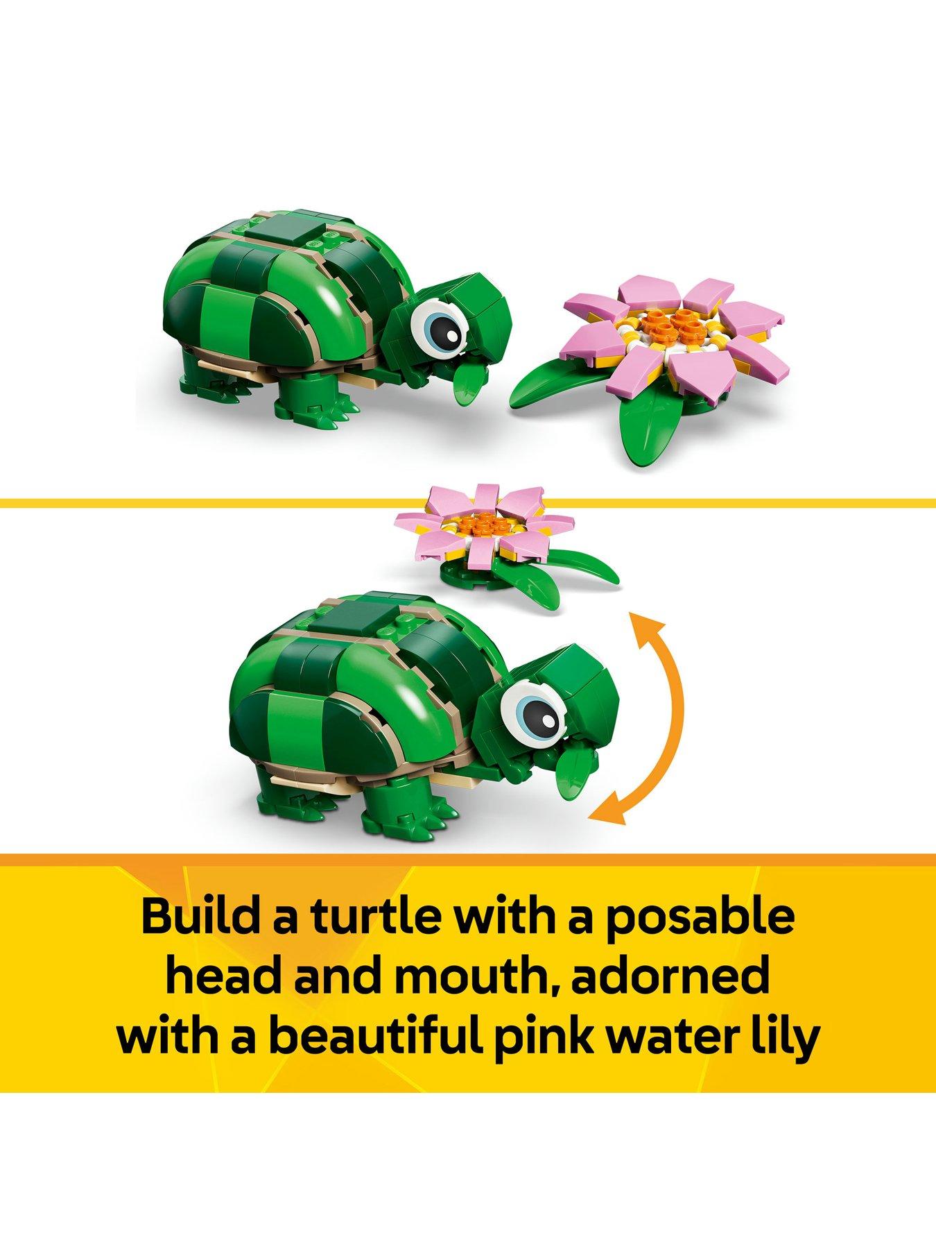 LEGO Creator 3-in-1 Turtle with a Water Lily Flower (31377) | Very