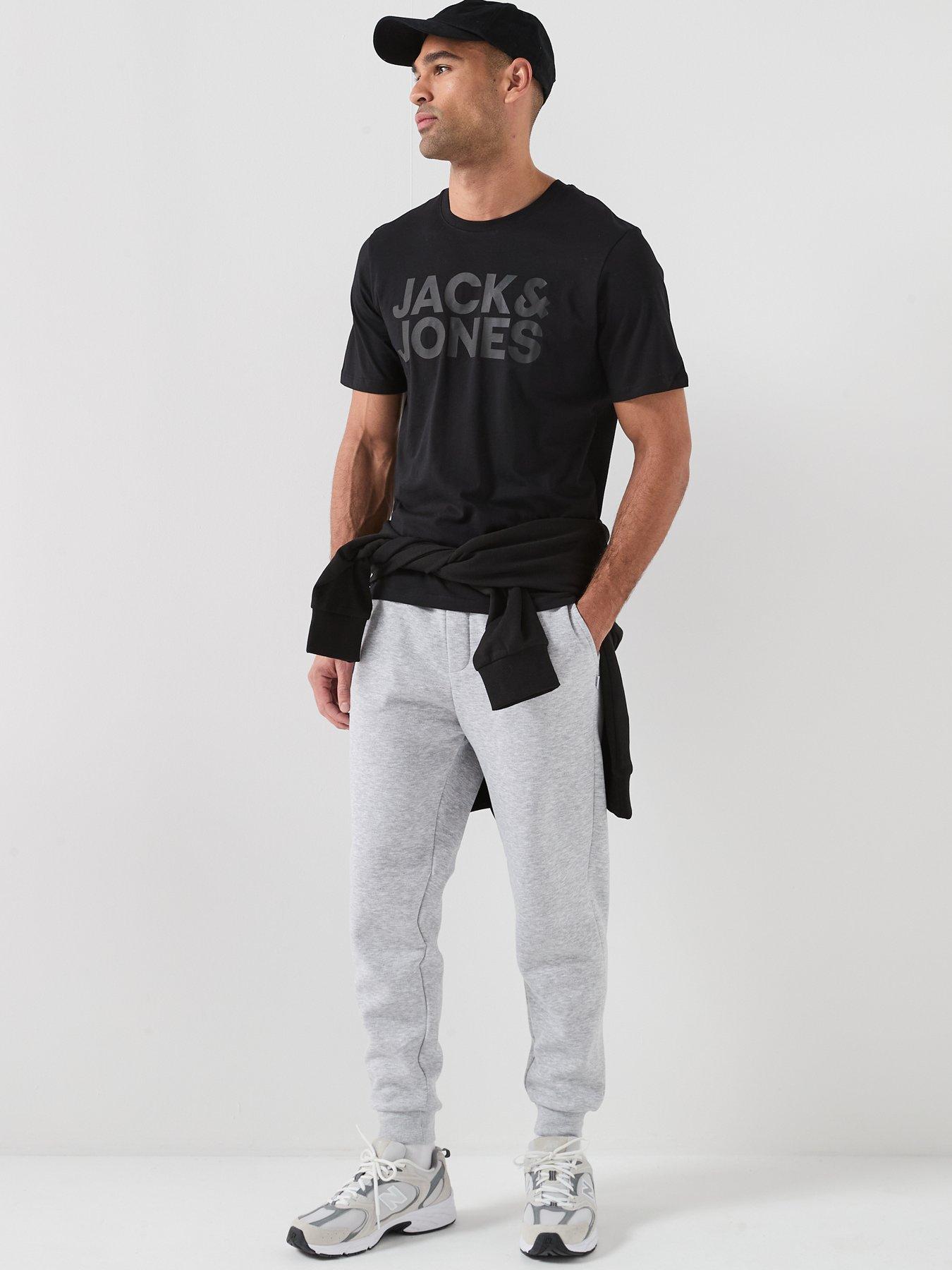 Jack & Jones Gordan Bradley Cuff Joggers - Grey | Very