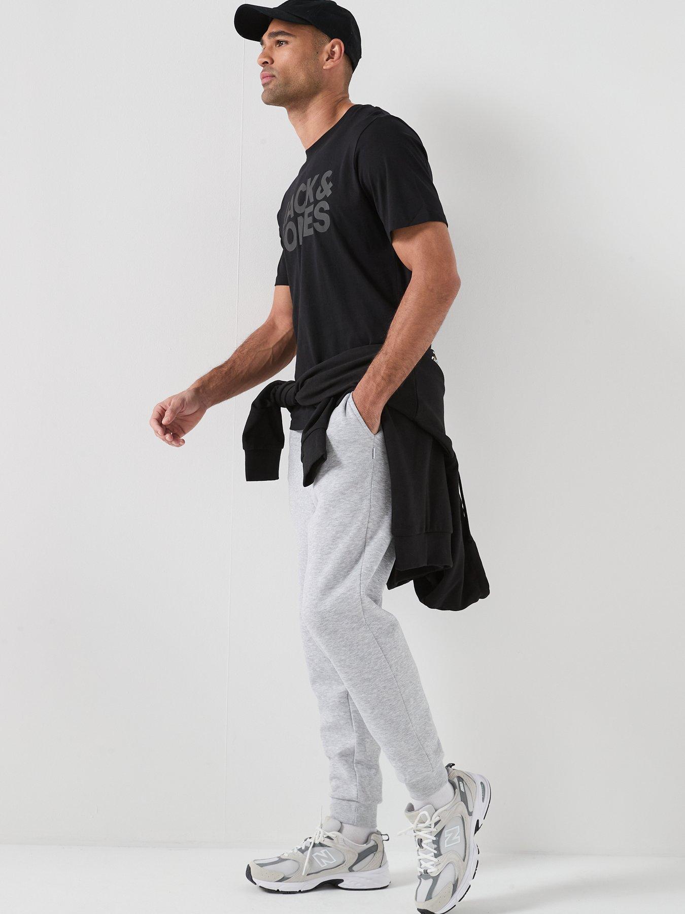 Jack & Jones Gordan Bradley Cuff Joggers - Grey | Very