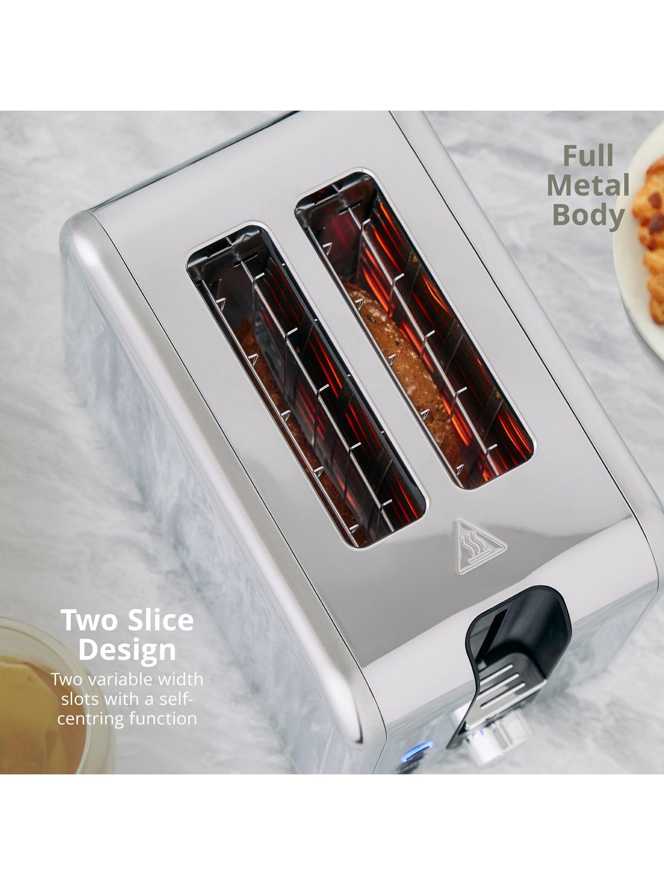 Swan Solace 2 Slice Toaster Stainless Steel | Very