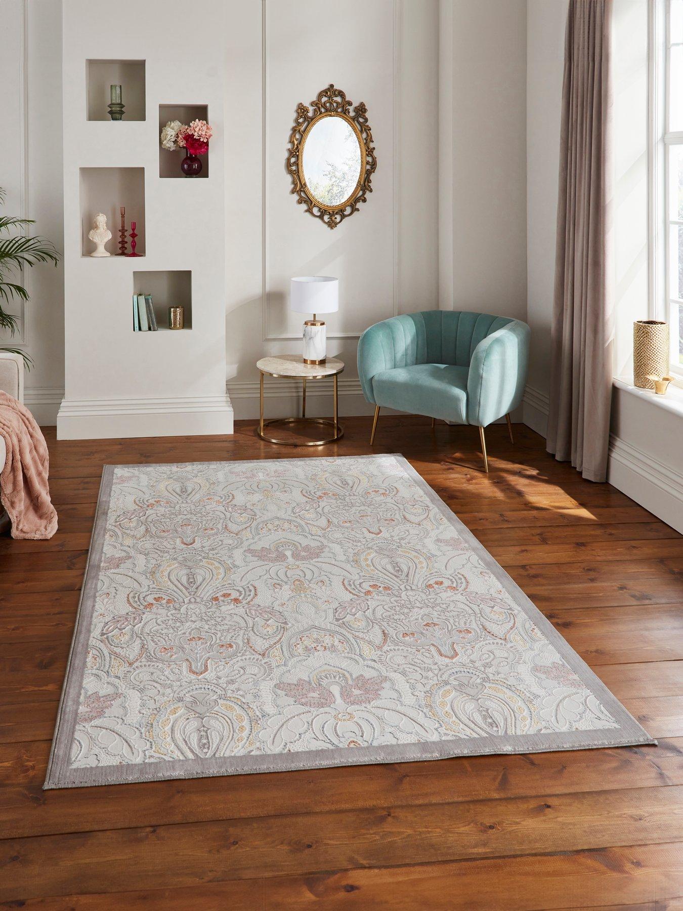 Laurence Llewelyn-Bowen LLB - Damask Pearl Rug - 120 x 170 | Very