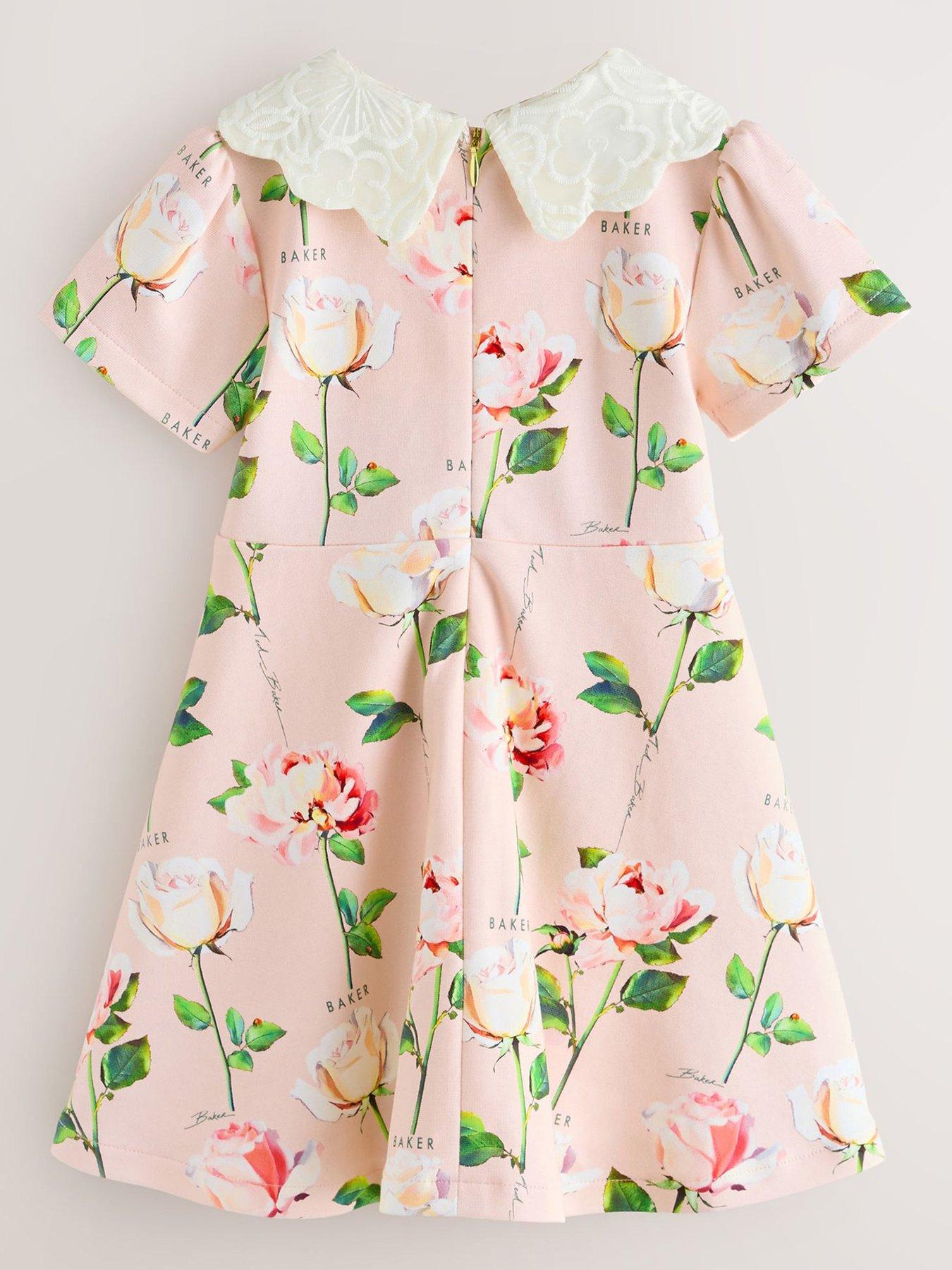 Ted Baker Younger Girls Floral Print Dress - Pink | Very