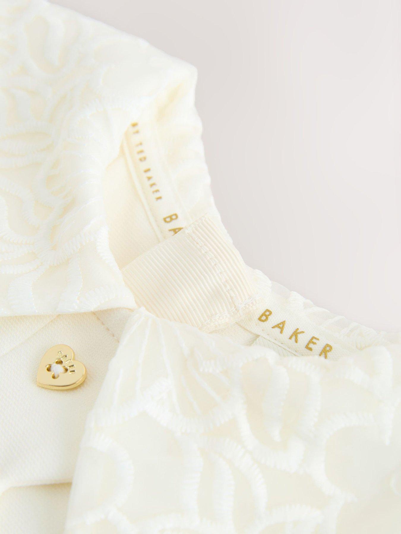 Ted Baker Younger Girls Frill Collar Dress - Cream | Very