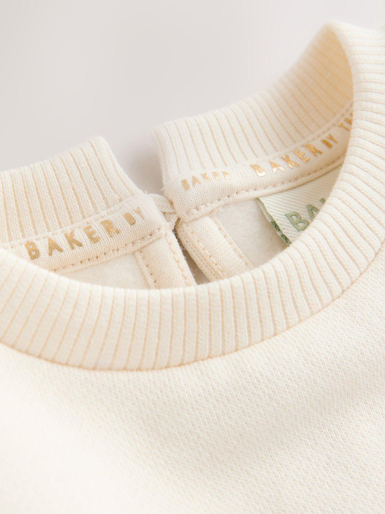Ted Baker Younger Girls Frill Graphic Set - Cream | Very