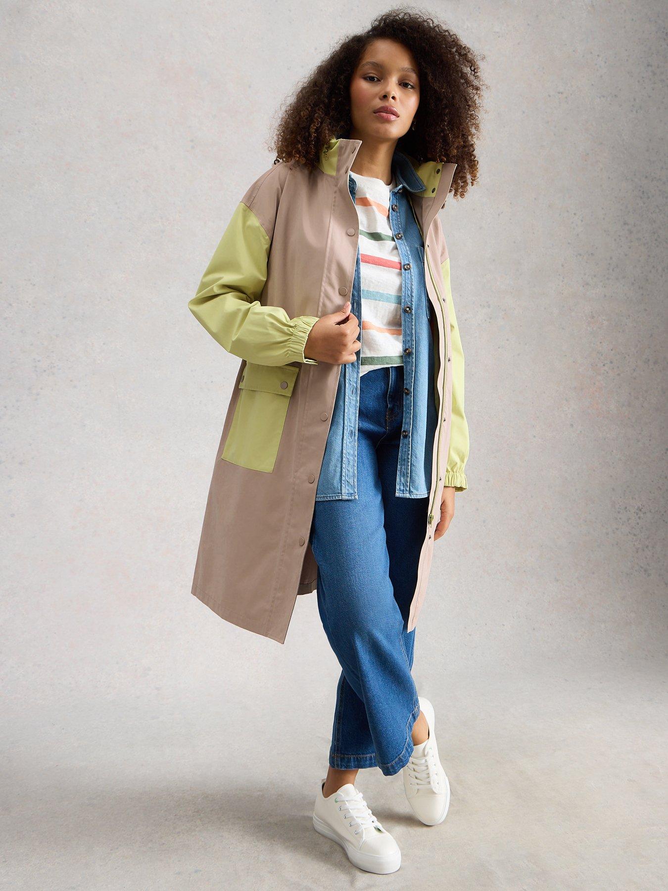 White Stuff Beth Waterproof Coat - Green | Very
