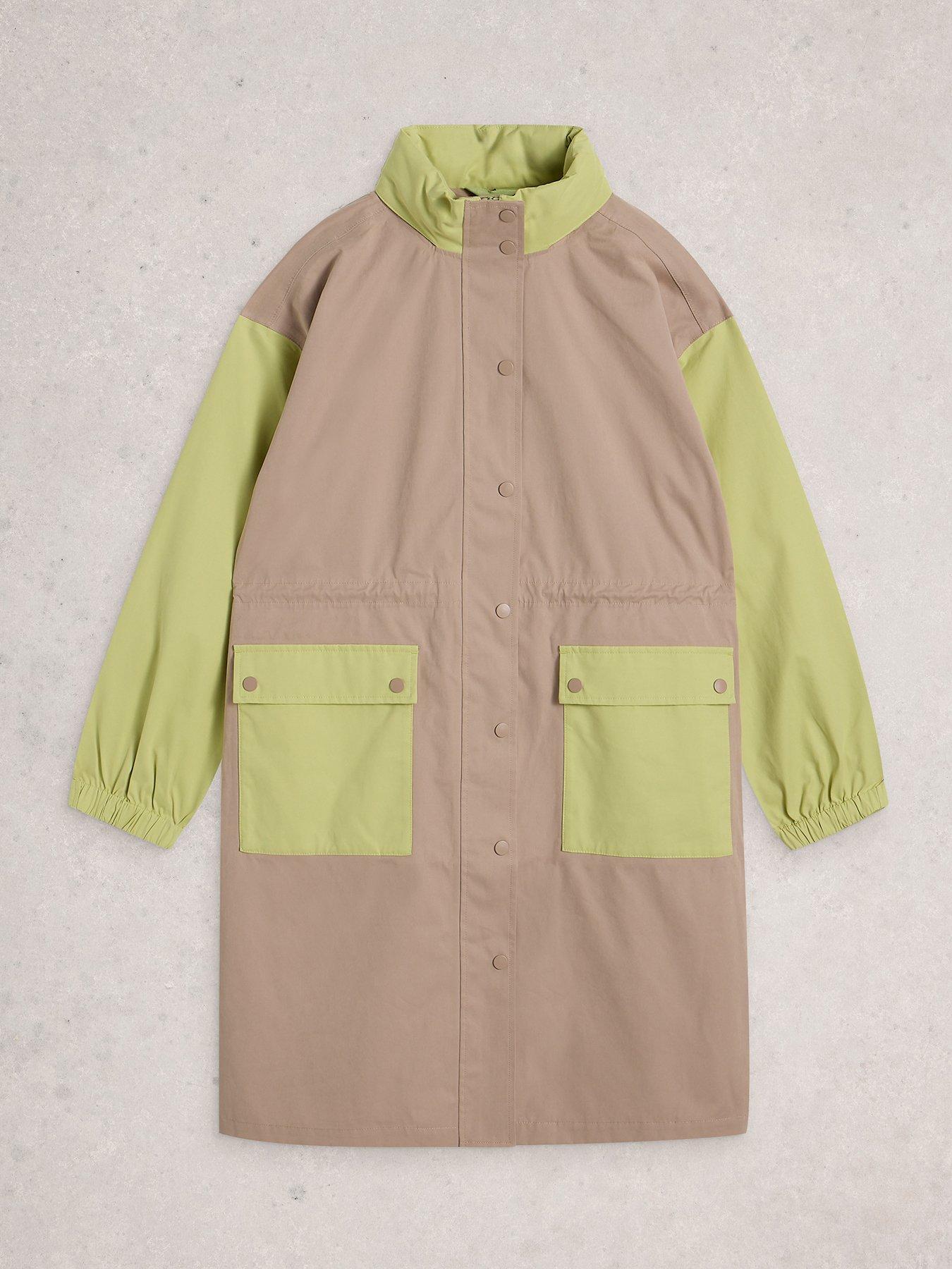 White Stuff Beth Waterproof Coat - Green | Very