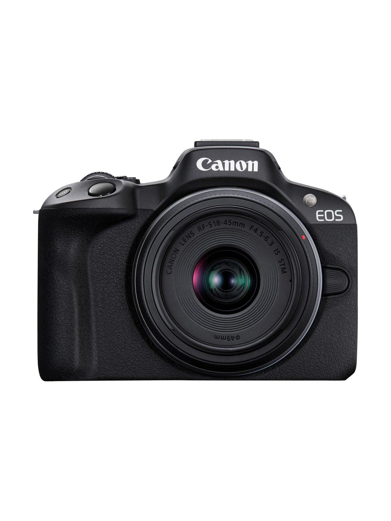 Canon EOS R50 Camera Kit inc Canon RF-S 18-45mm Lens, Sandisk 128GB SD ...