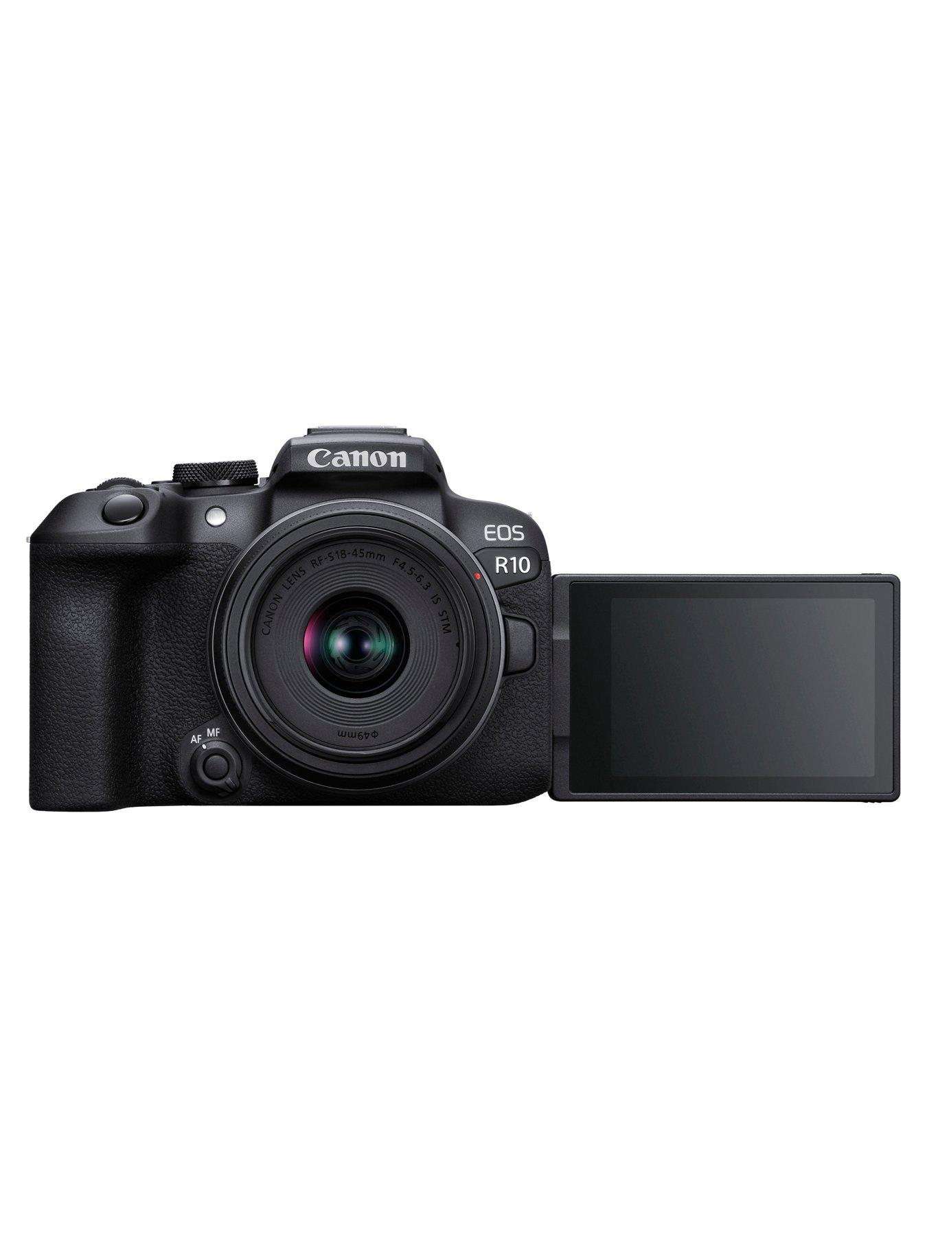 Canon EOS R10 Camera Kit with RF-S 18-45mm Lens, Sandisk 128GB SD, Neck ...
