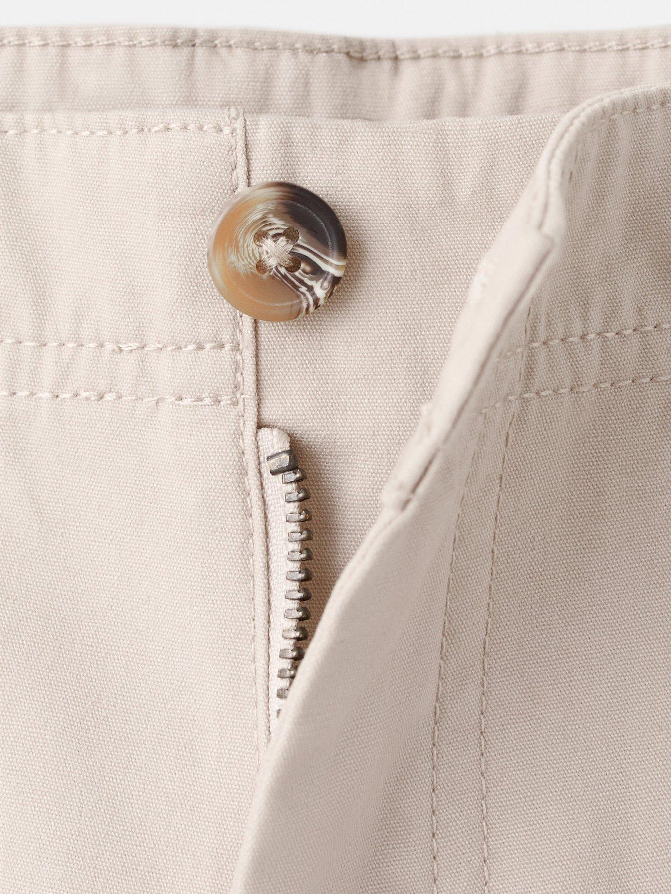 Mango Boys Wide Fit Combat Trousers - Light Beige | Very