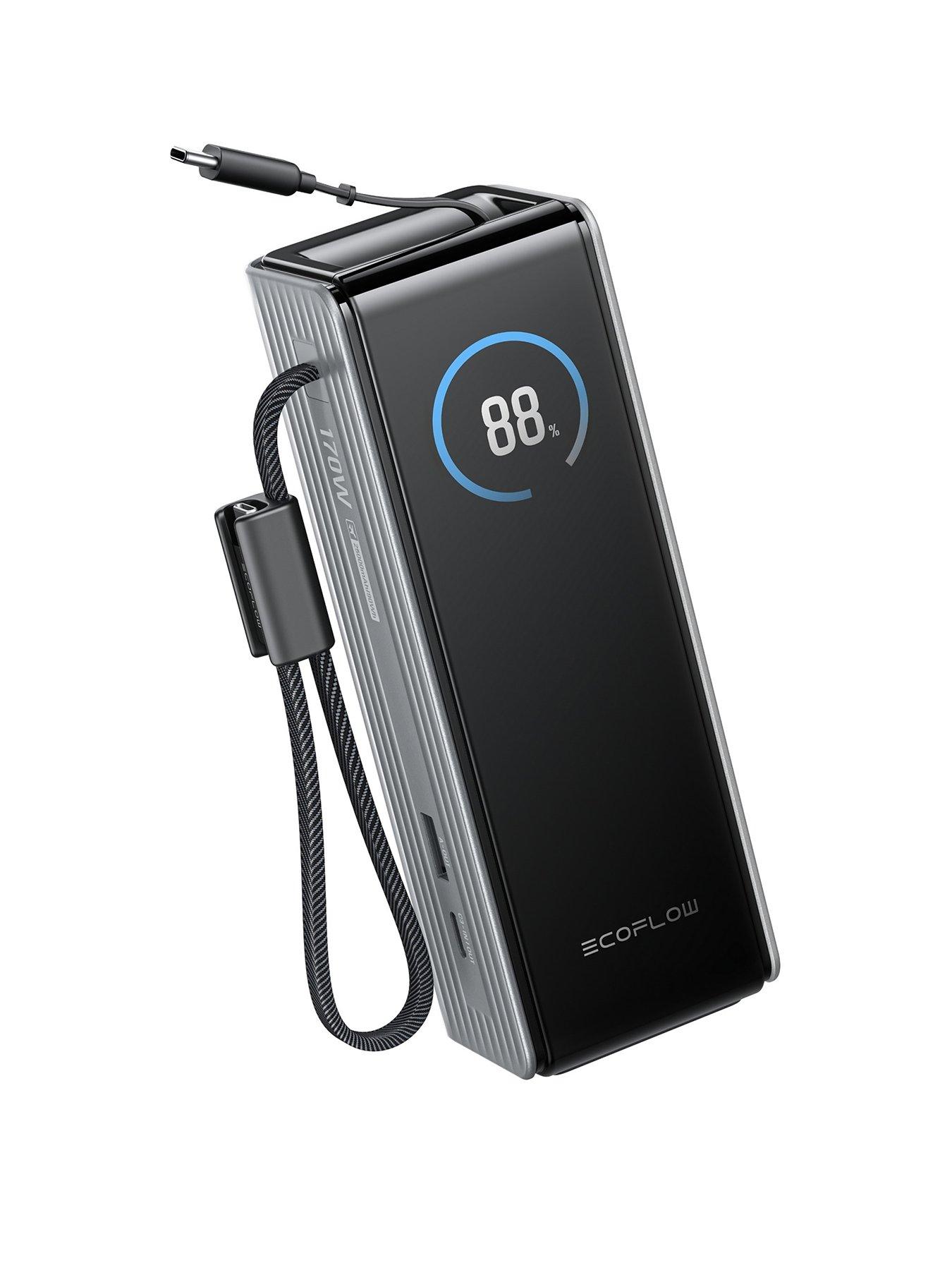 EcoFlow Rapid 25K power bank with built in cable & 25000mAh capacity ...