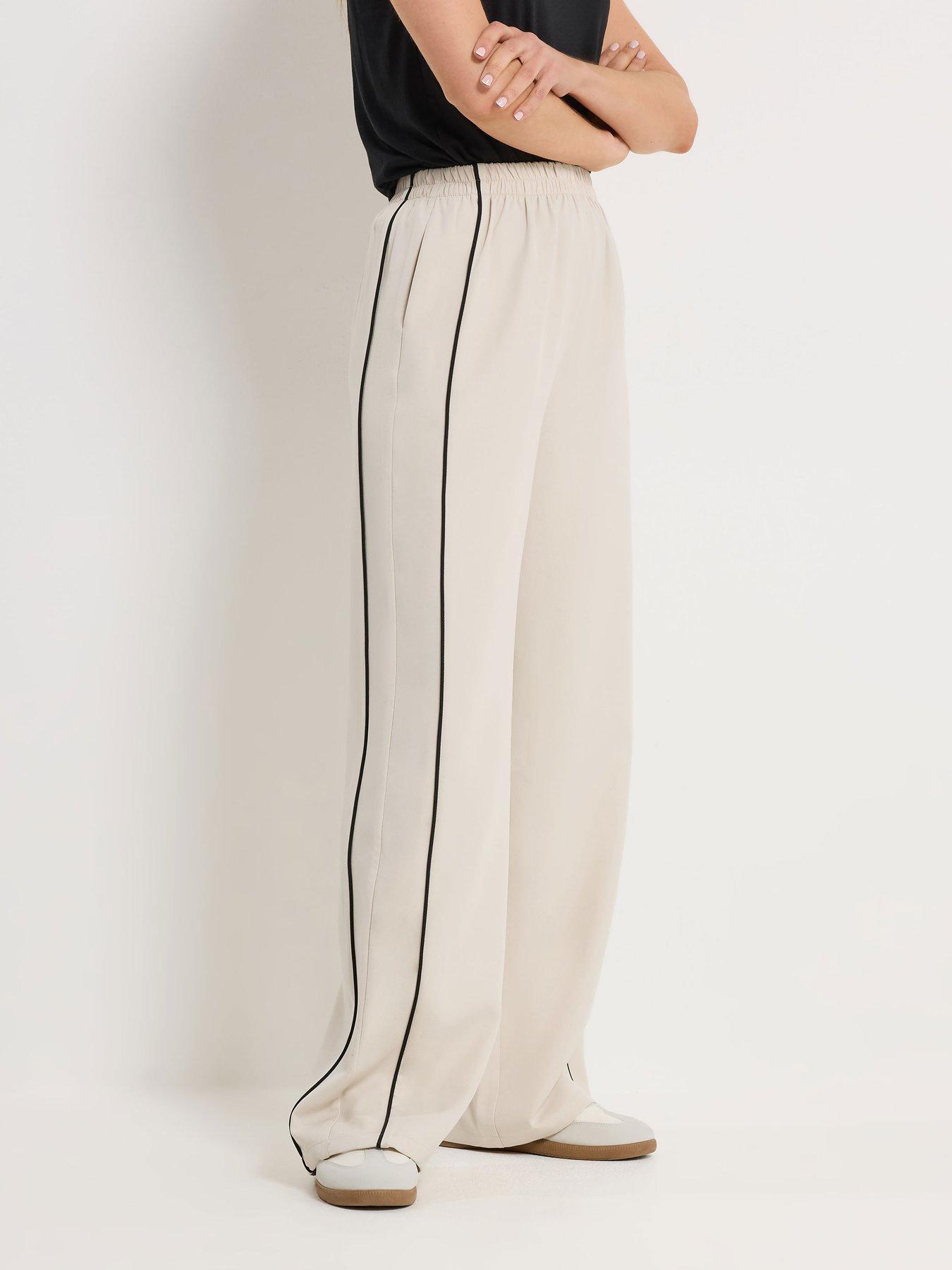 Long Tall Sally Tall Piped Detail Wide Leg Trousers 34" | Very