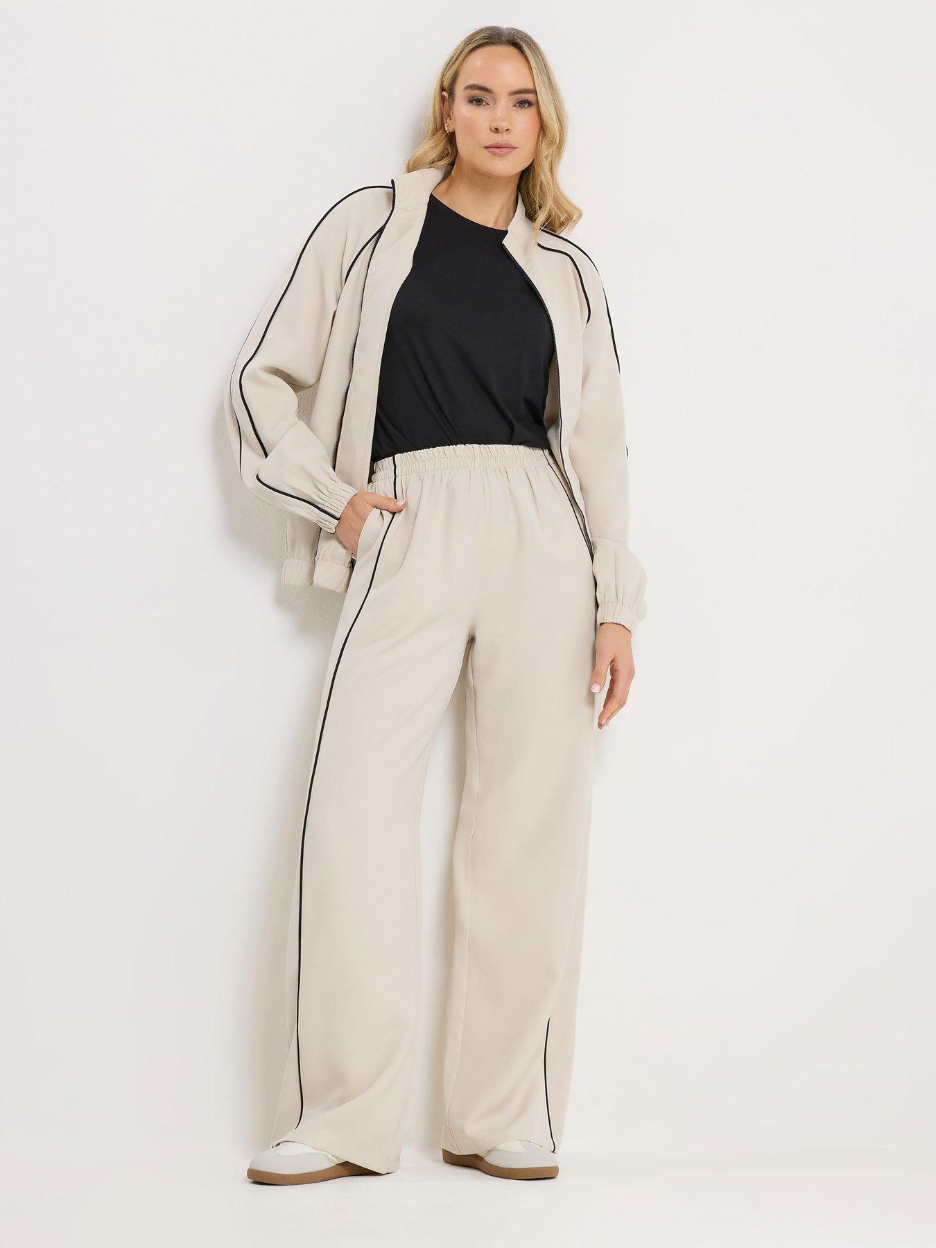 Long Tall Sally Tall Piped Detail Wide Leg Trousers 34" | Very