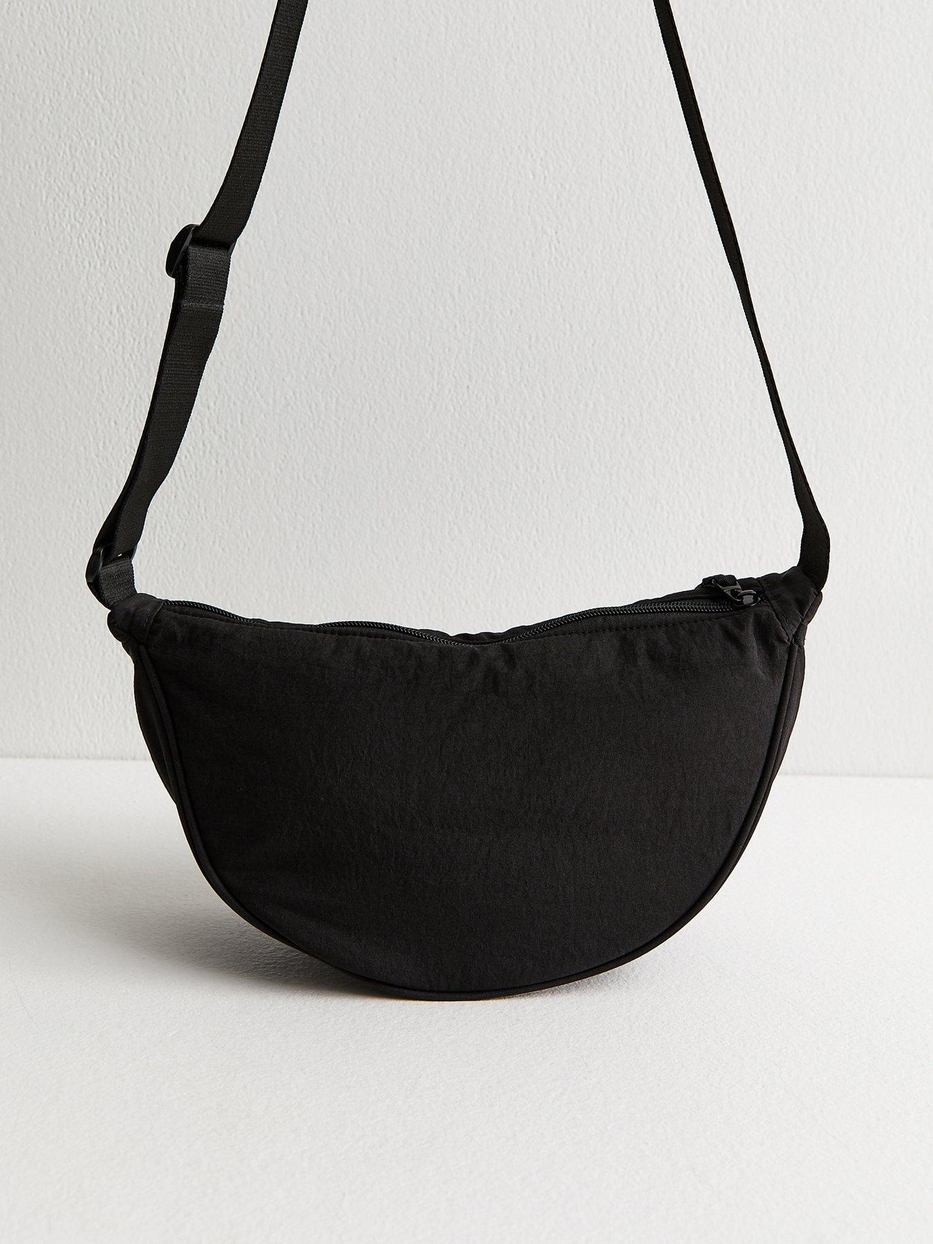 New Look Plain Curved Crossbody Bag - Black | Very