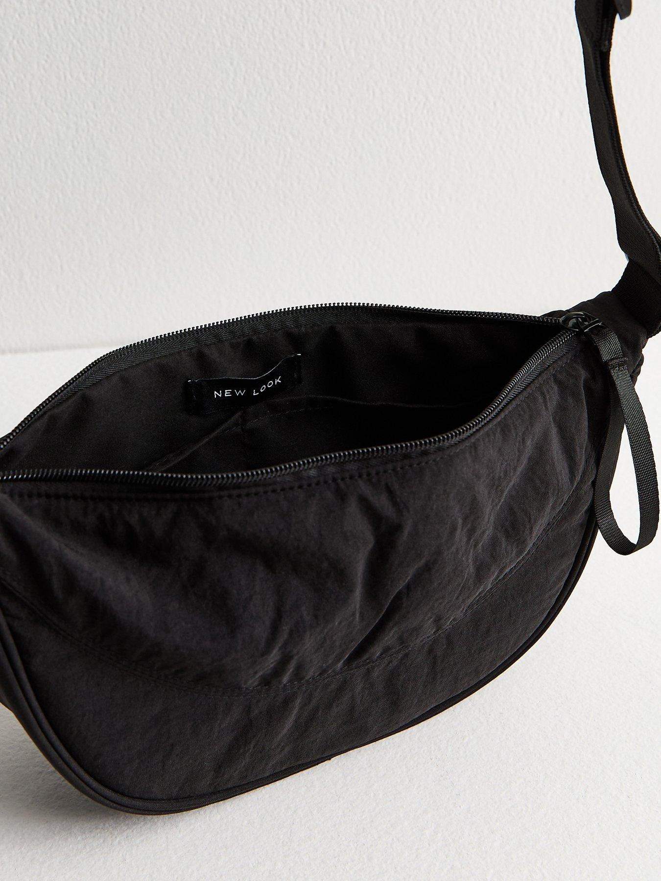 New Look Plain Curved Crossbody Bag - Black | Very