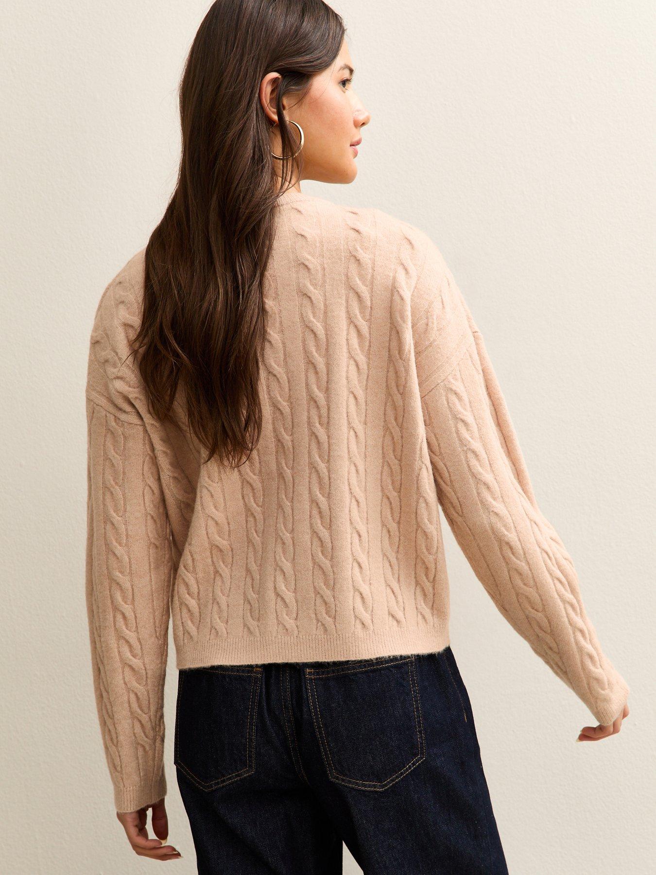 New Look Cable Knit Cardigan - Light Pink | Very