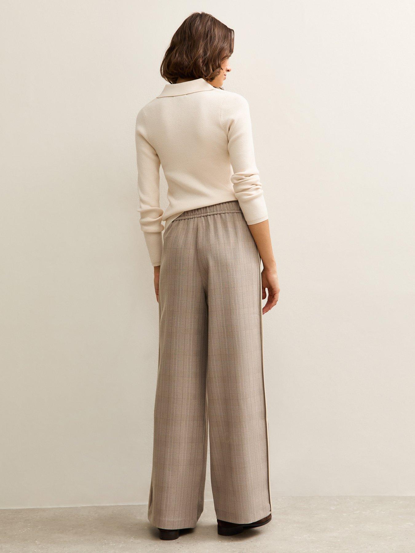New Look Side Stripe Wide Leg Trouser - Light Brown | Very