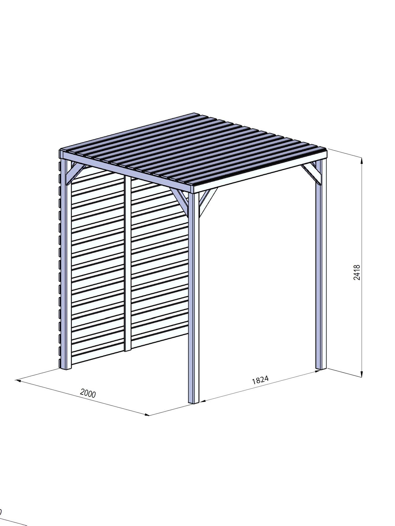 MERCIA 2m x 2m Modern Pergola | Very