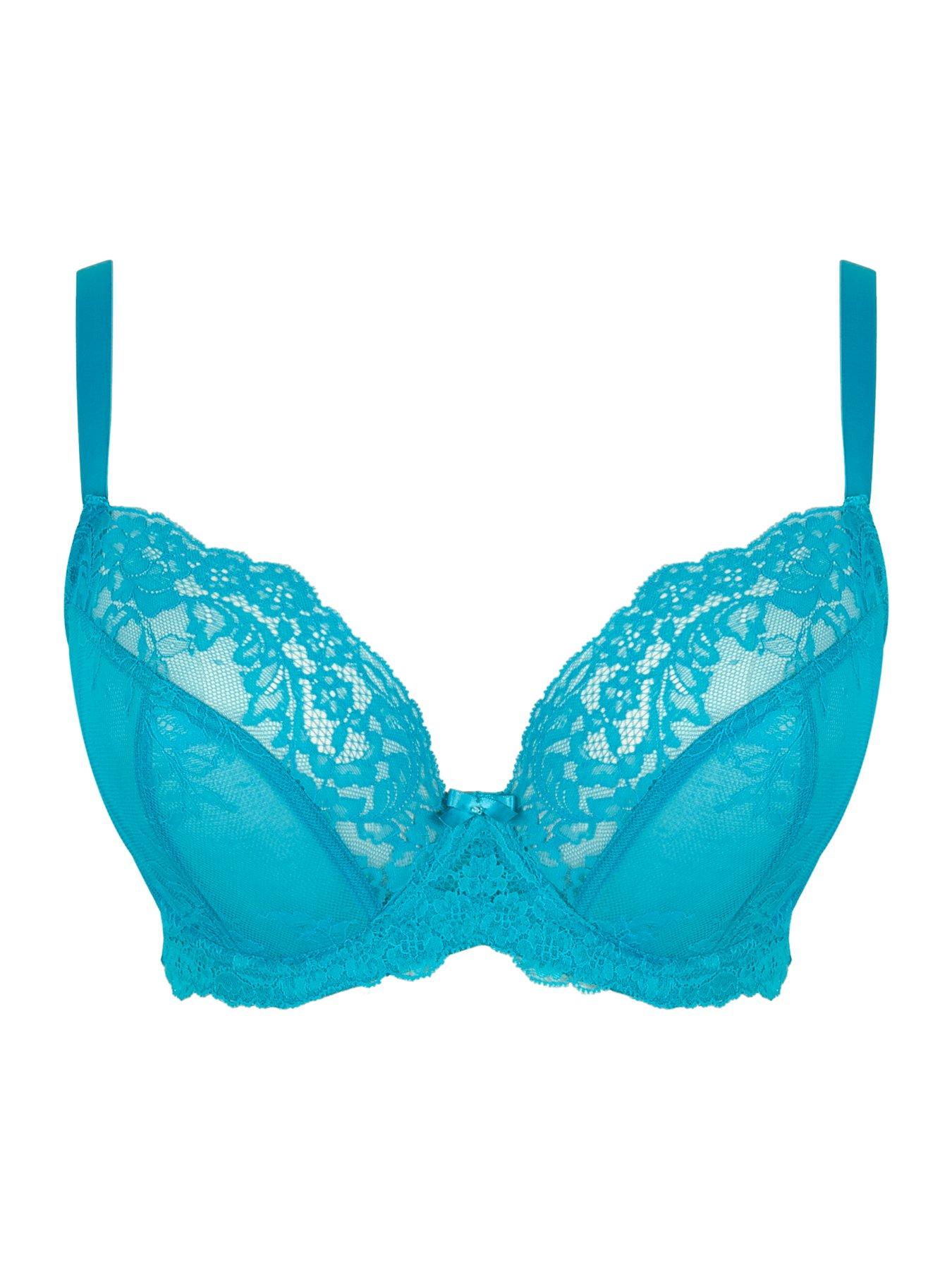 Panache Ana Ocean Blue Wired Plunge Bra - Ocean Blue | Very