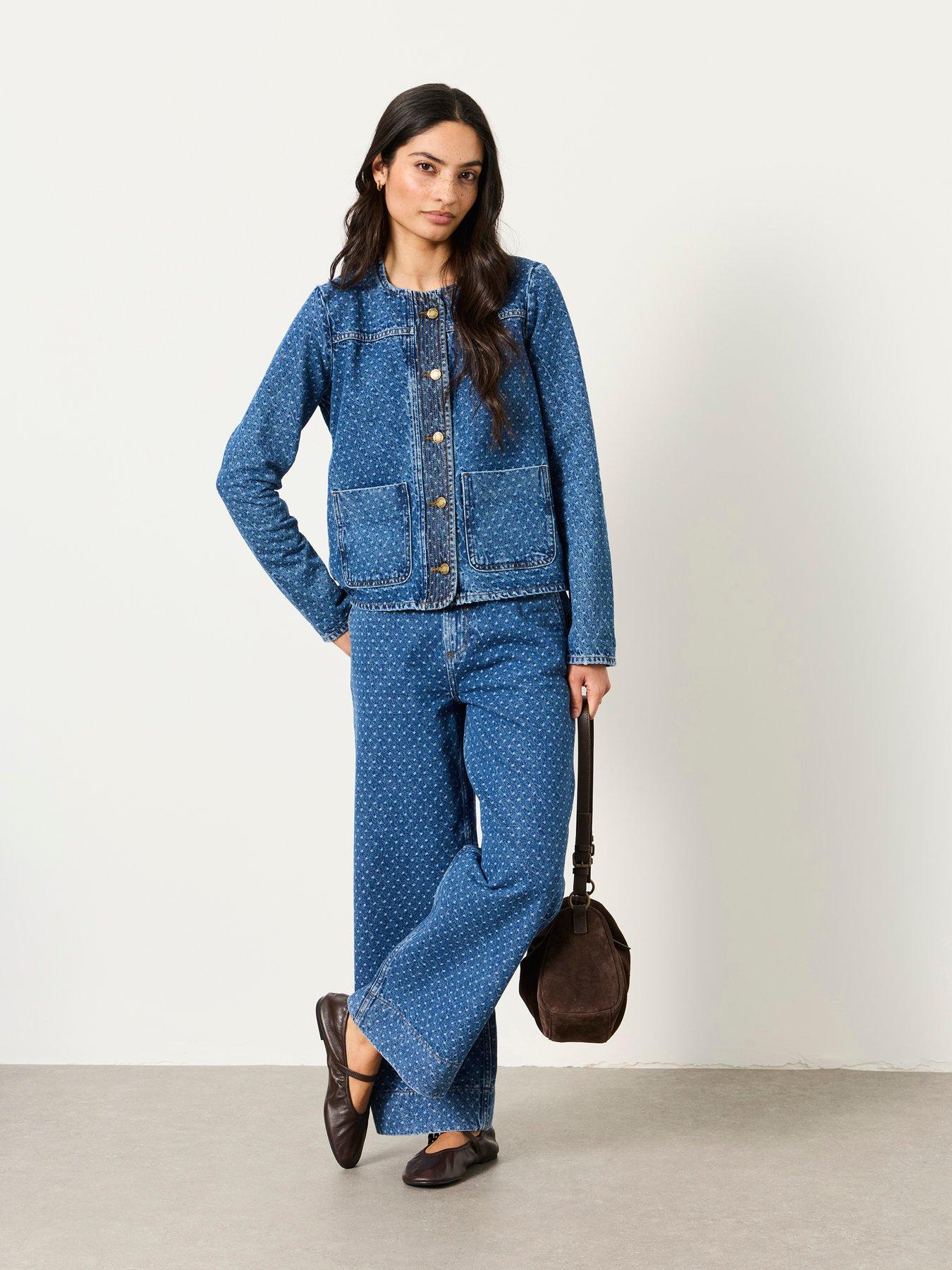 FatFace Maeve Denim Jacket - Blue | Very