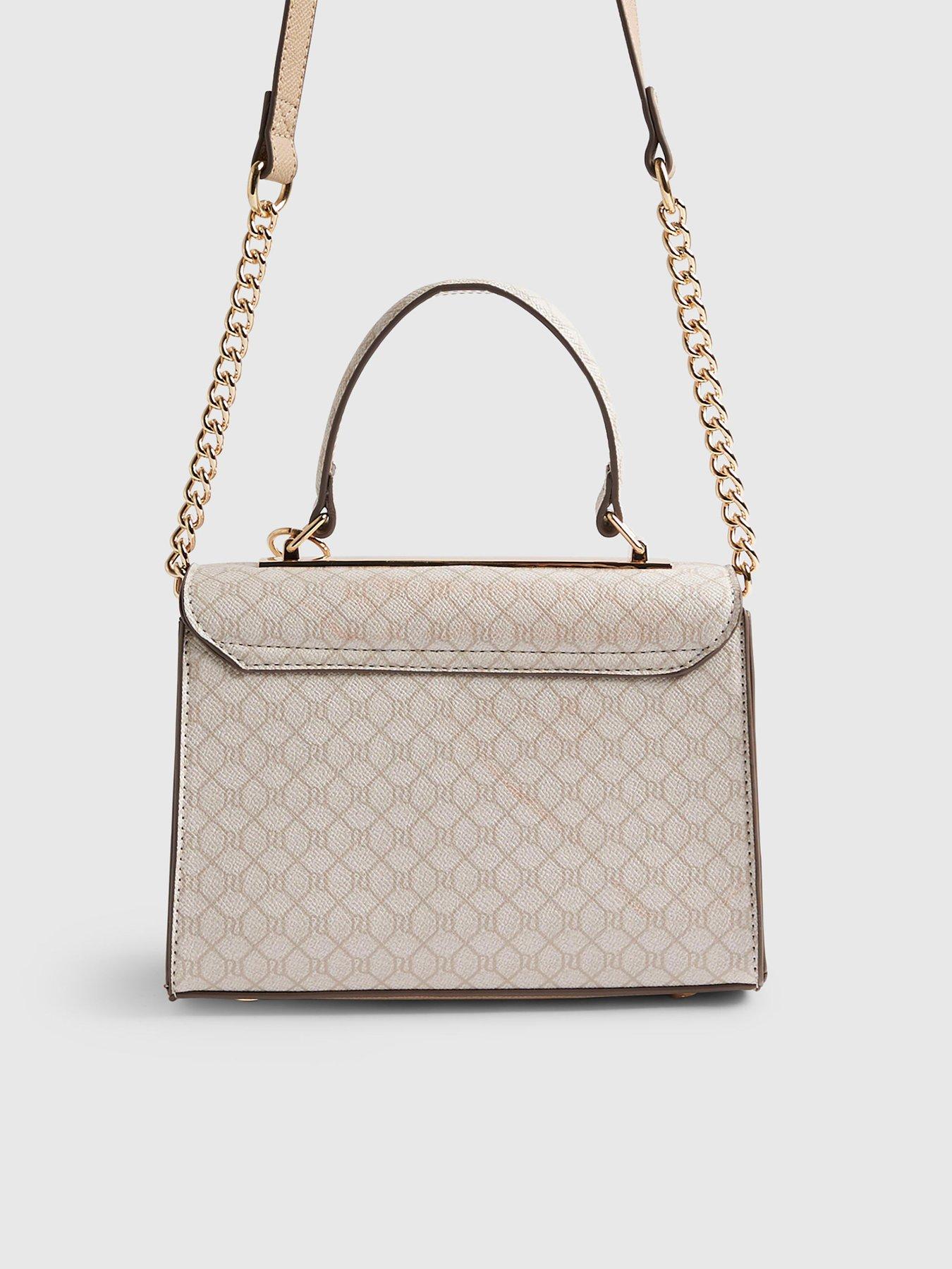 River Island Monogram Panelled Mini Tote Bag - Beige | Very