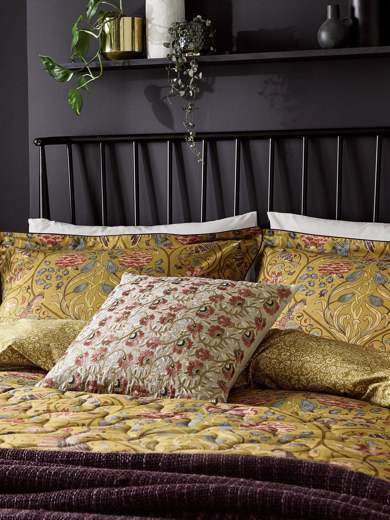 Morris & Co Seasons By May Cover Set 100% Cotton Saffron | Very