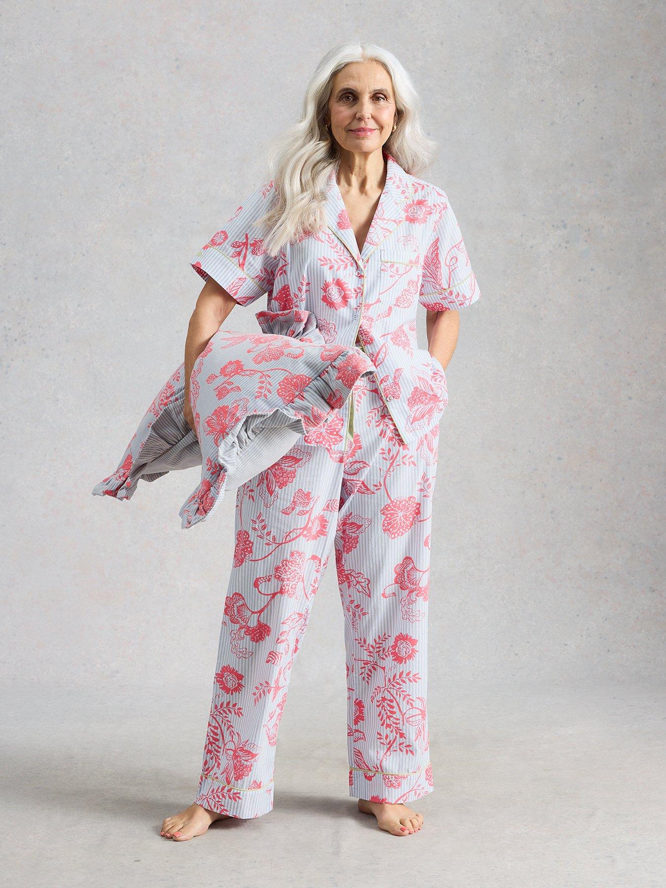 White Stuff Nina Lightweight Pyjama Bottoms - Blue | Very