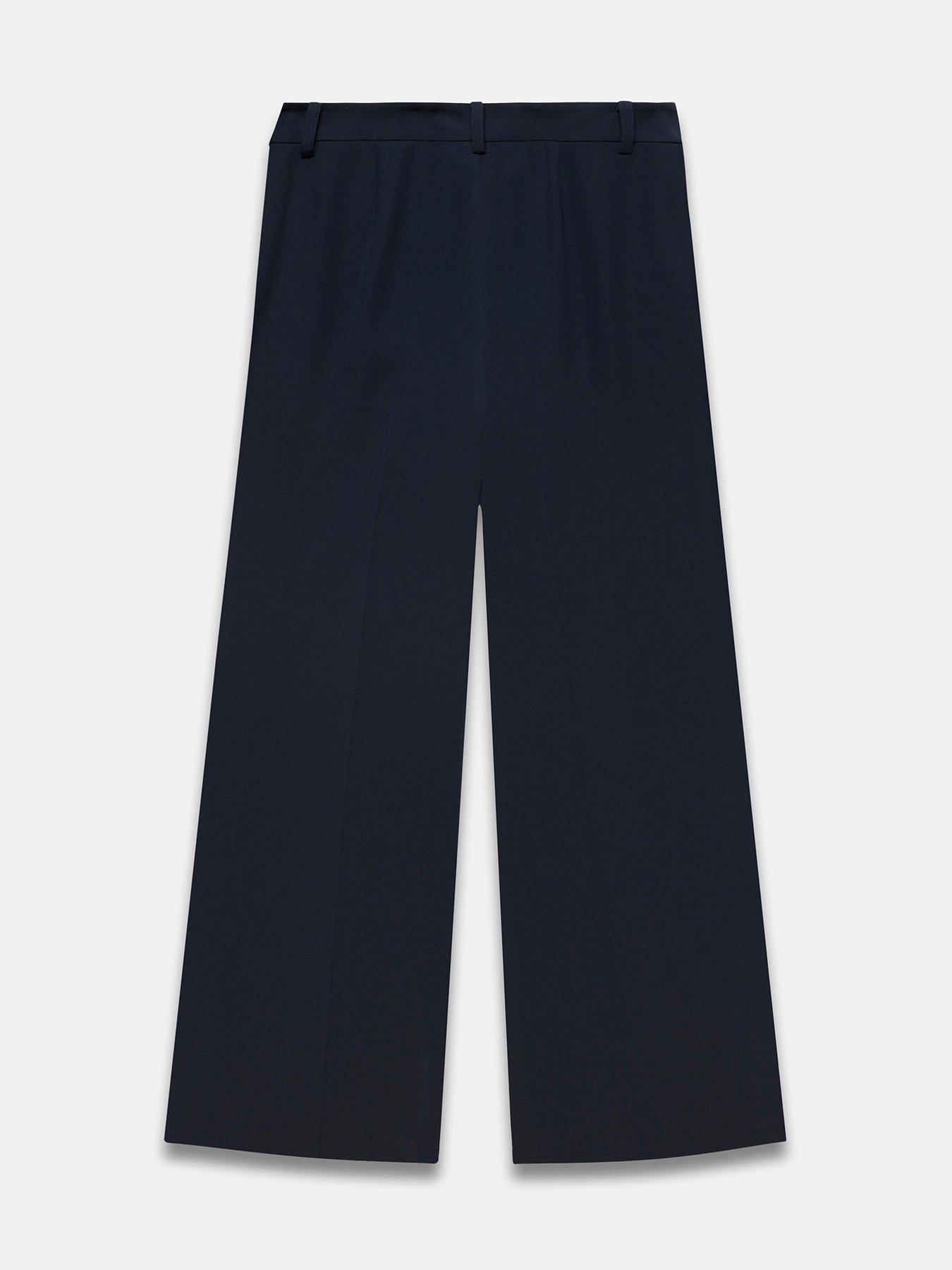 Mint Velvet Tailored Wide Trousers - Blue | Very