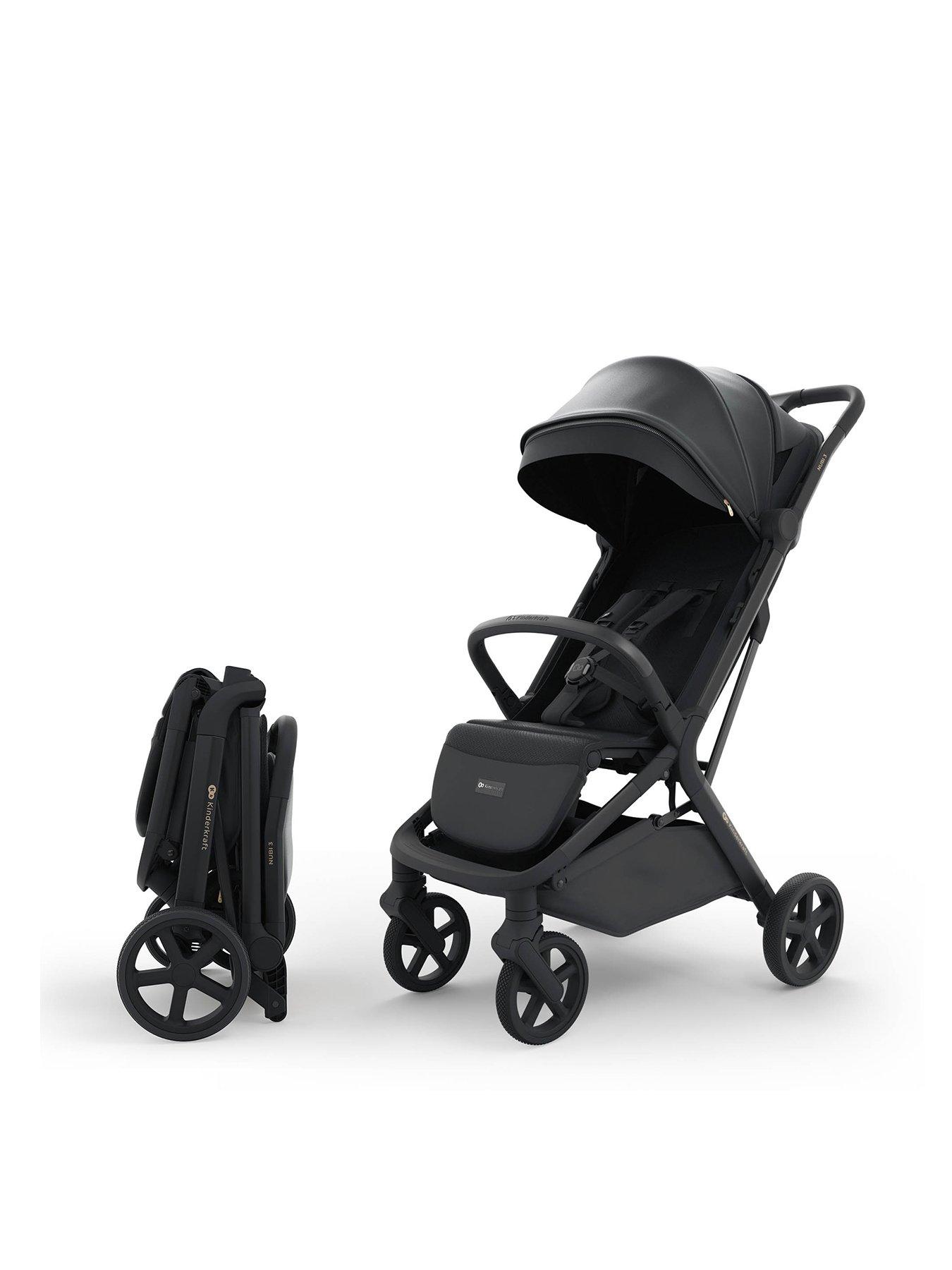 Kinderkraft Nubi 3 Autofolding Pushchair - Black | Very