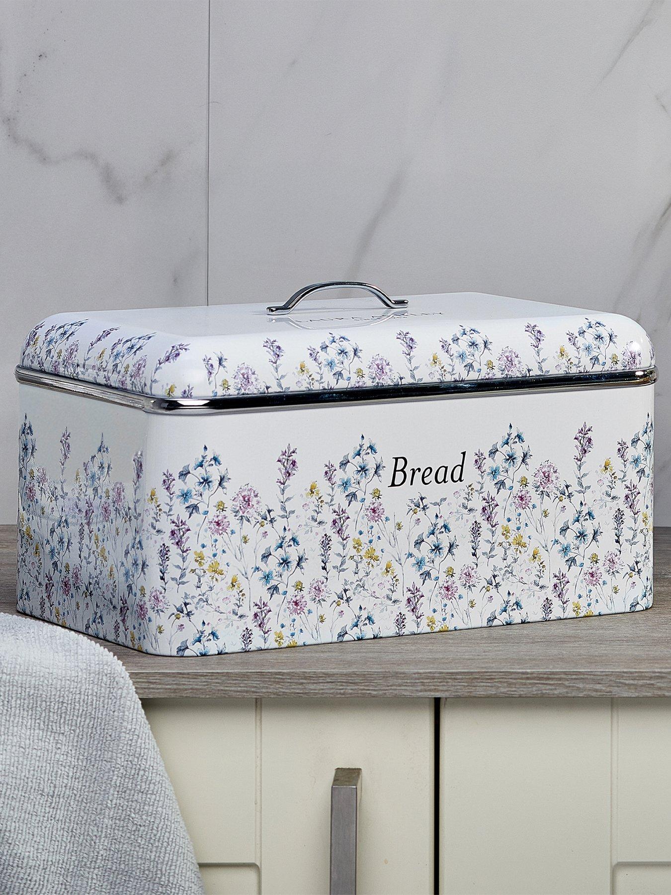Laura Ashley Bread Bin With Removable Lift-top Lid, Wild Meadow | Very