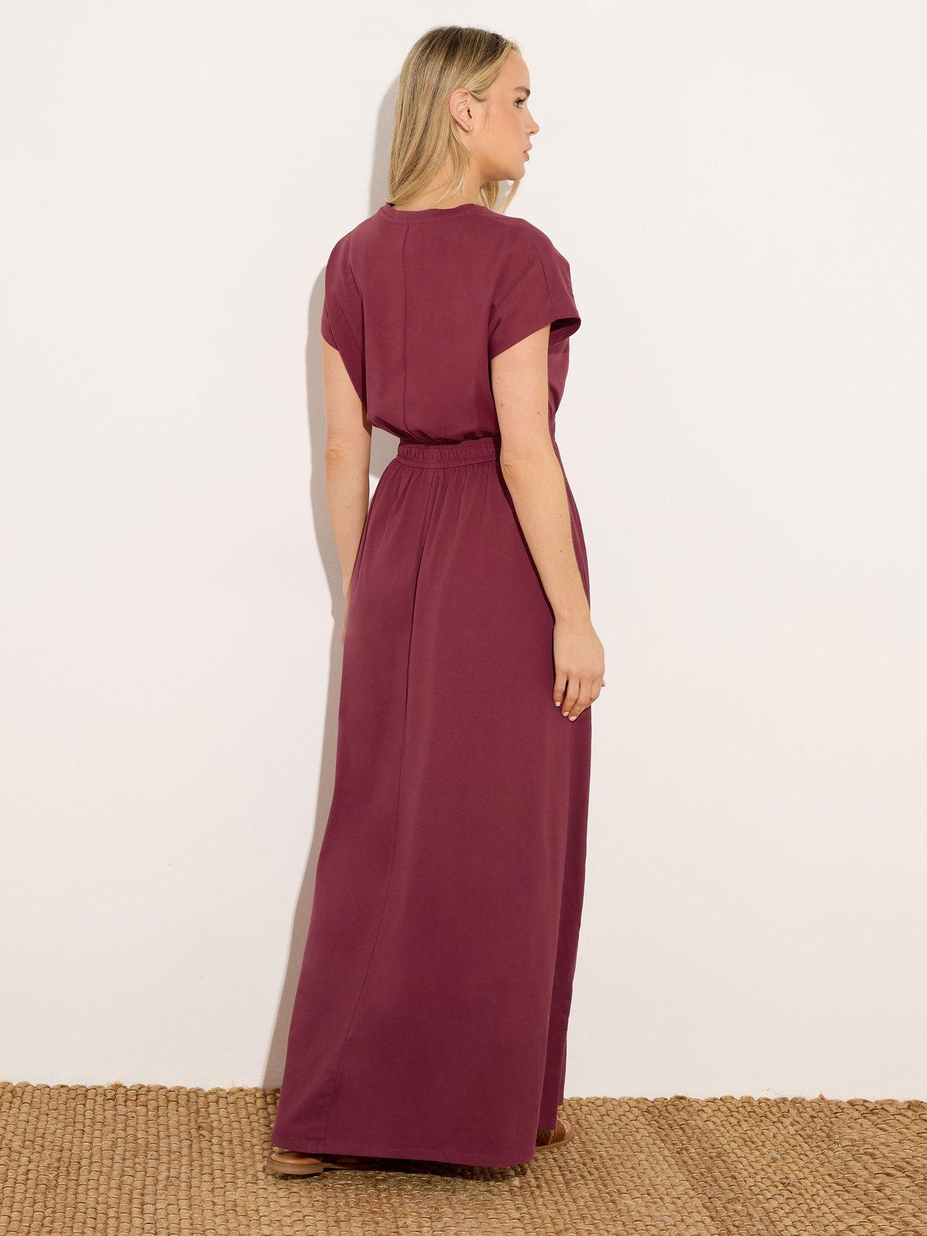 Long Tall Sally Tall Summer Shirred Waist Maxi Dress - Red | Very
