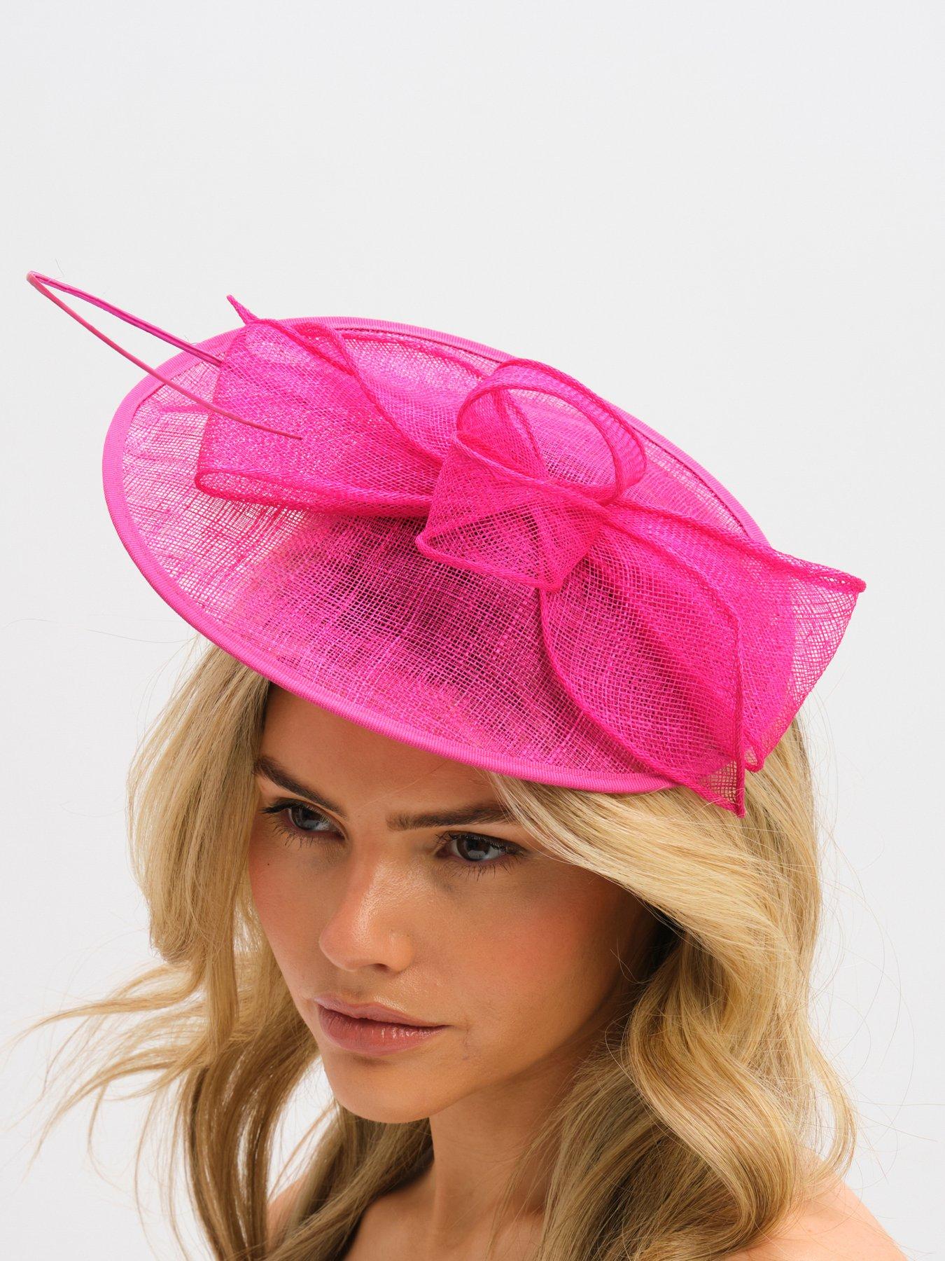 Jon Richard Fuschia Woven Bow Fascinator | Very