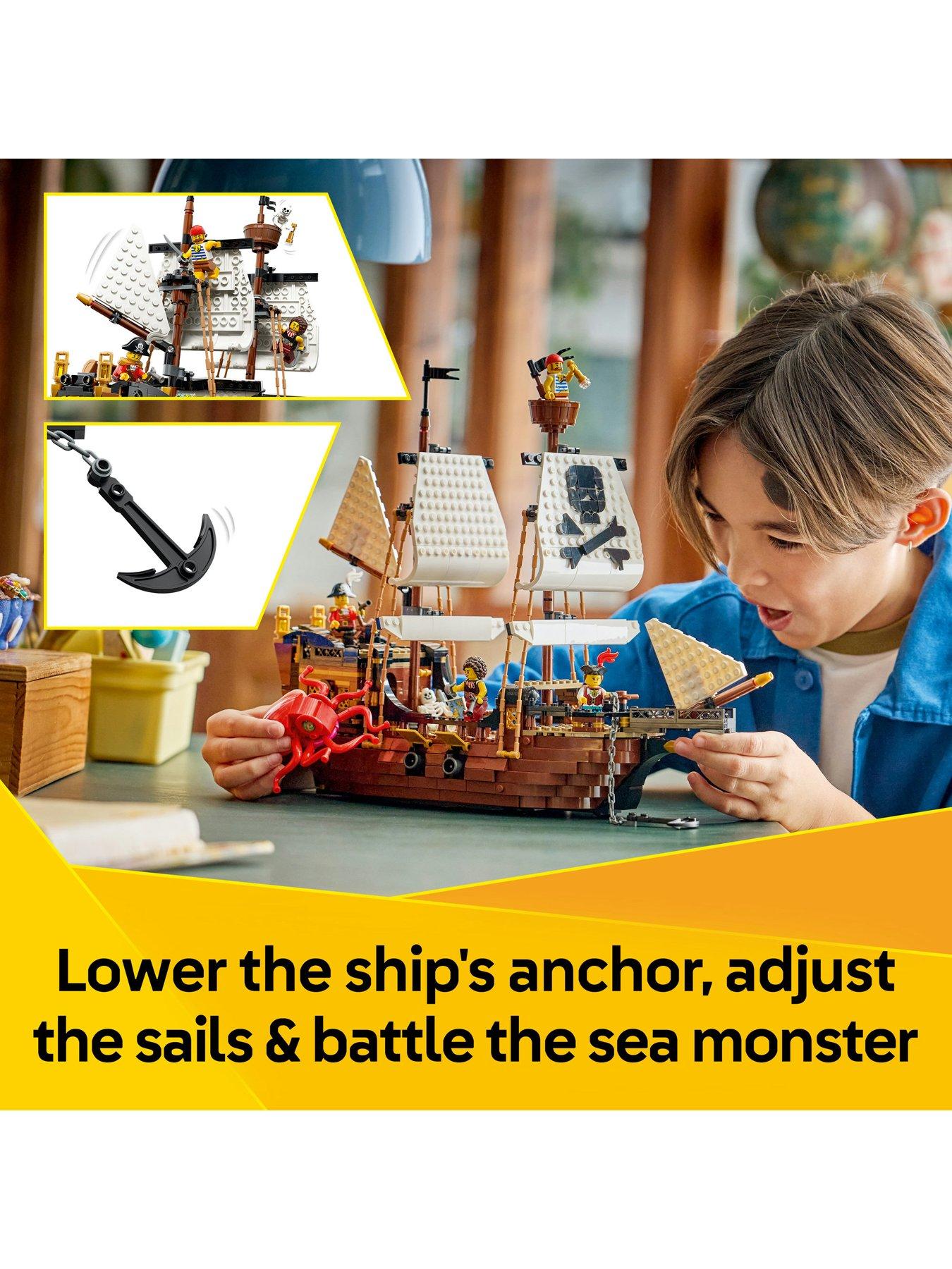 LEGO Creator 3 in 1 Iconic Pirate Ship Toy 31387 | Very