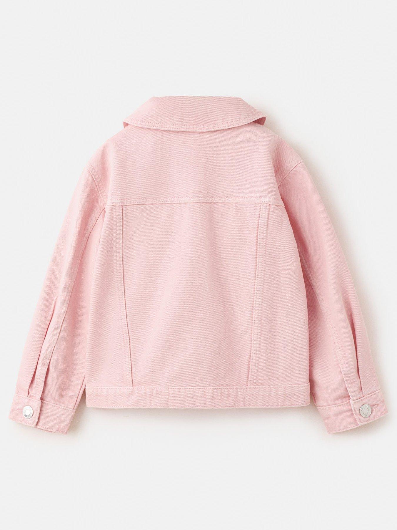 Mango Younger Girls Denim Jacket - Light Pink | Very