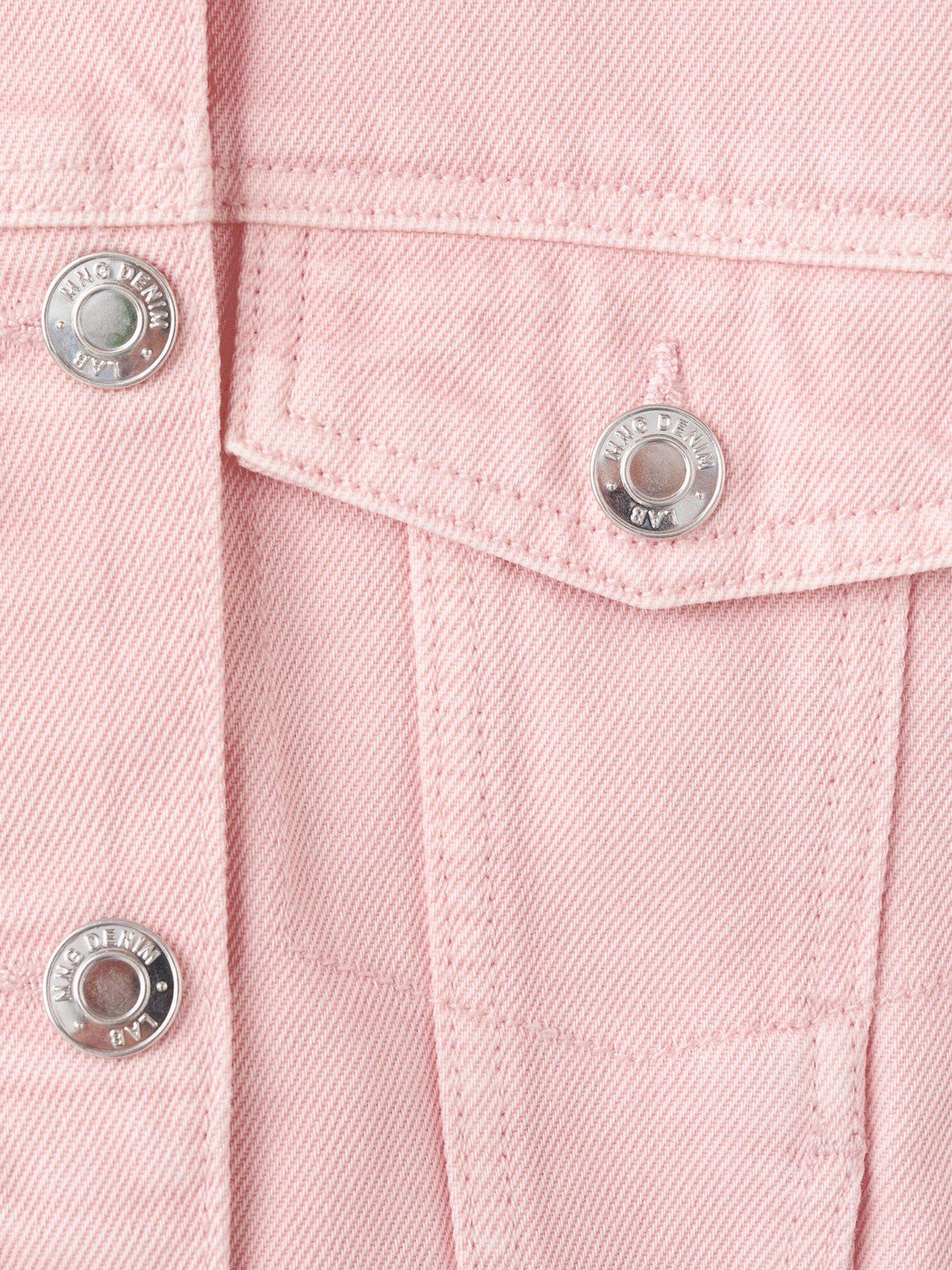 Mango Younger Girls Denim Jacket - Light Pink | Very