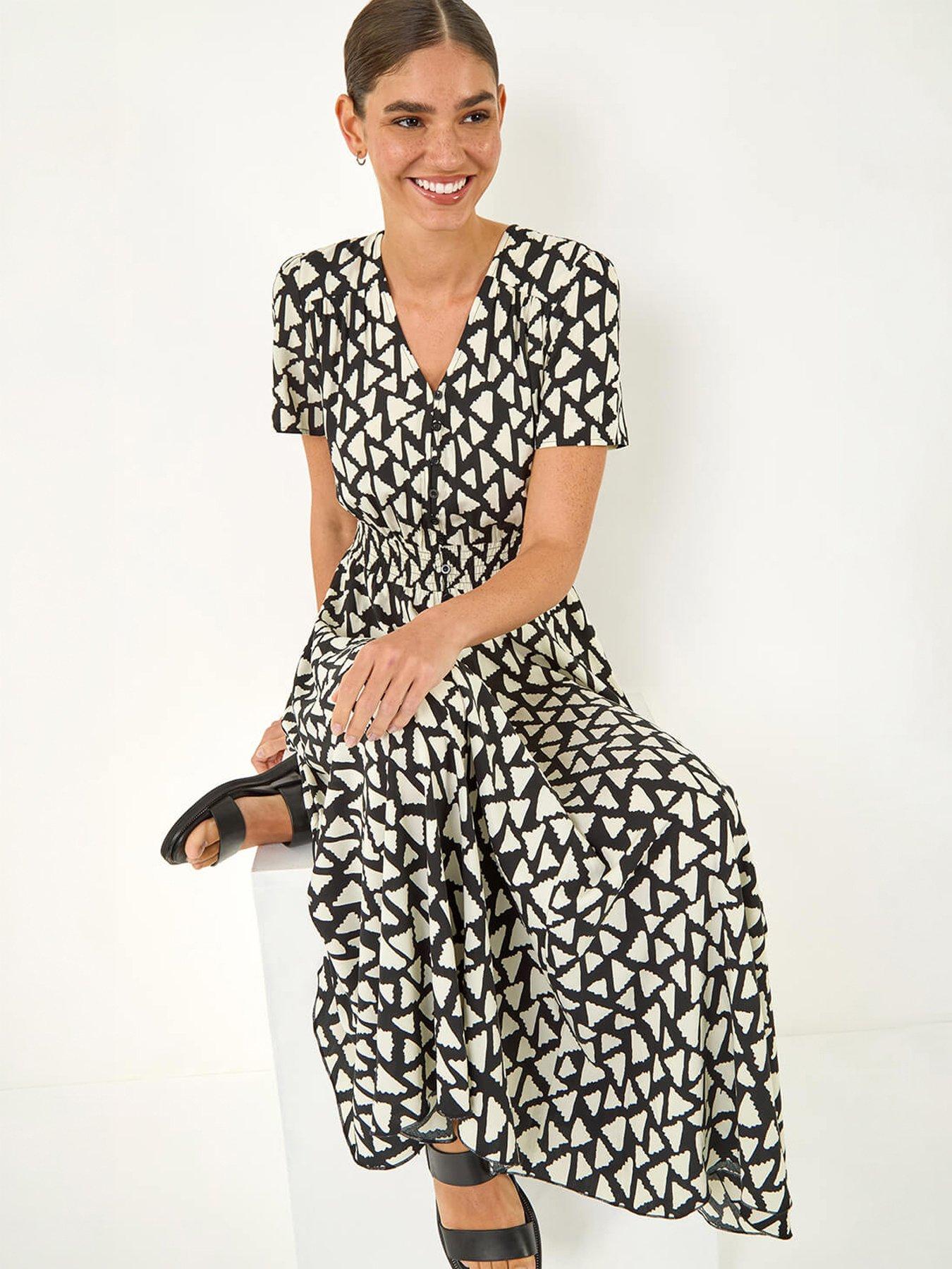 Roman Geo Print V-neck Maxi Dress | Very