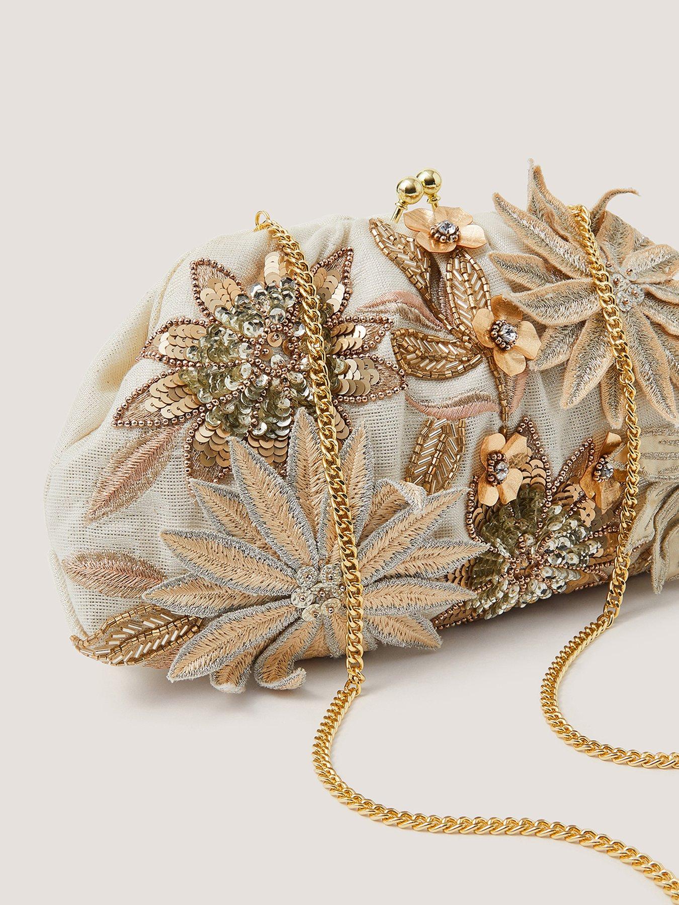 Monsoon Bloom Clutch - Cream | Very