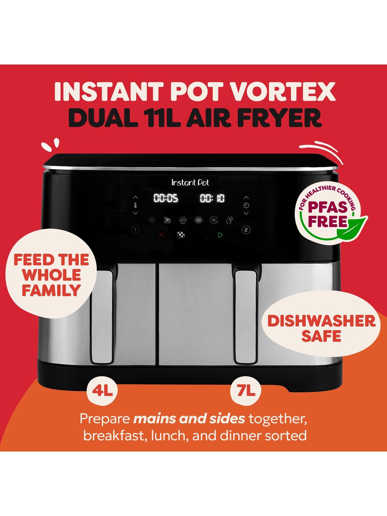 Instant Pot Vortex Dual 11L PFAS-Free Air Fryer | Very
