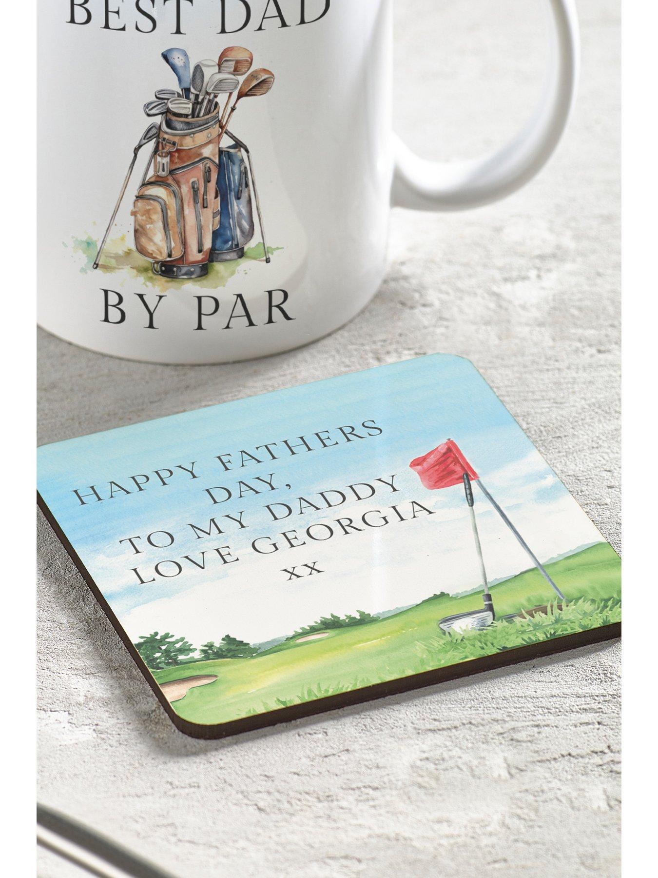 Love Abode Personalised Golf Mug & Coaster Set | Very