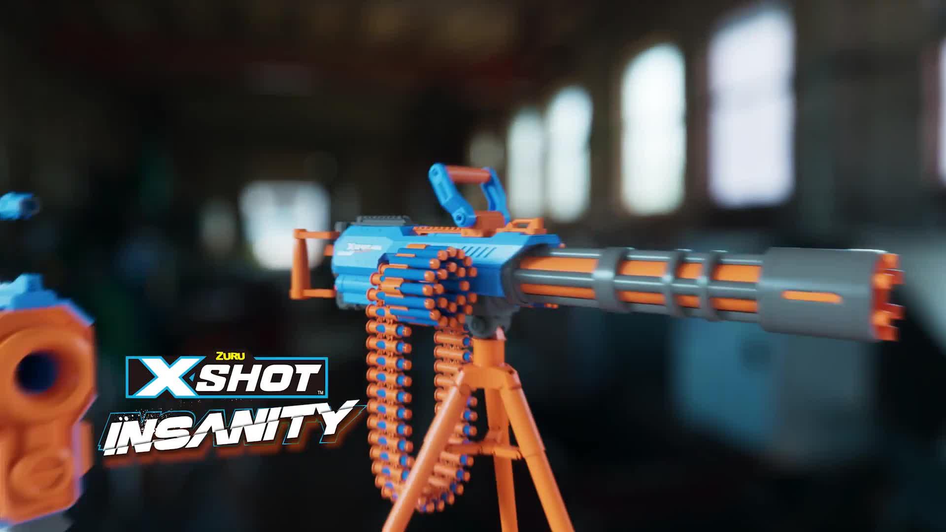 X-Shot Motorized Rage Fire MINIGUN Is PURE INSANITY, 56% OFF