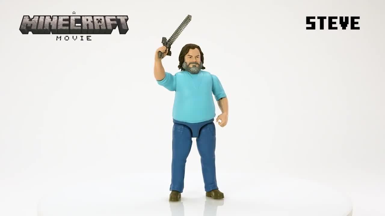 Minecraft Steve Large-Scale Action Figure, 12-inch Character ...